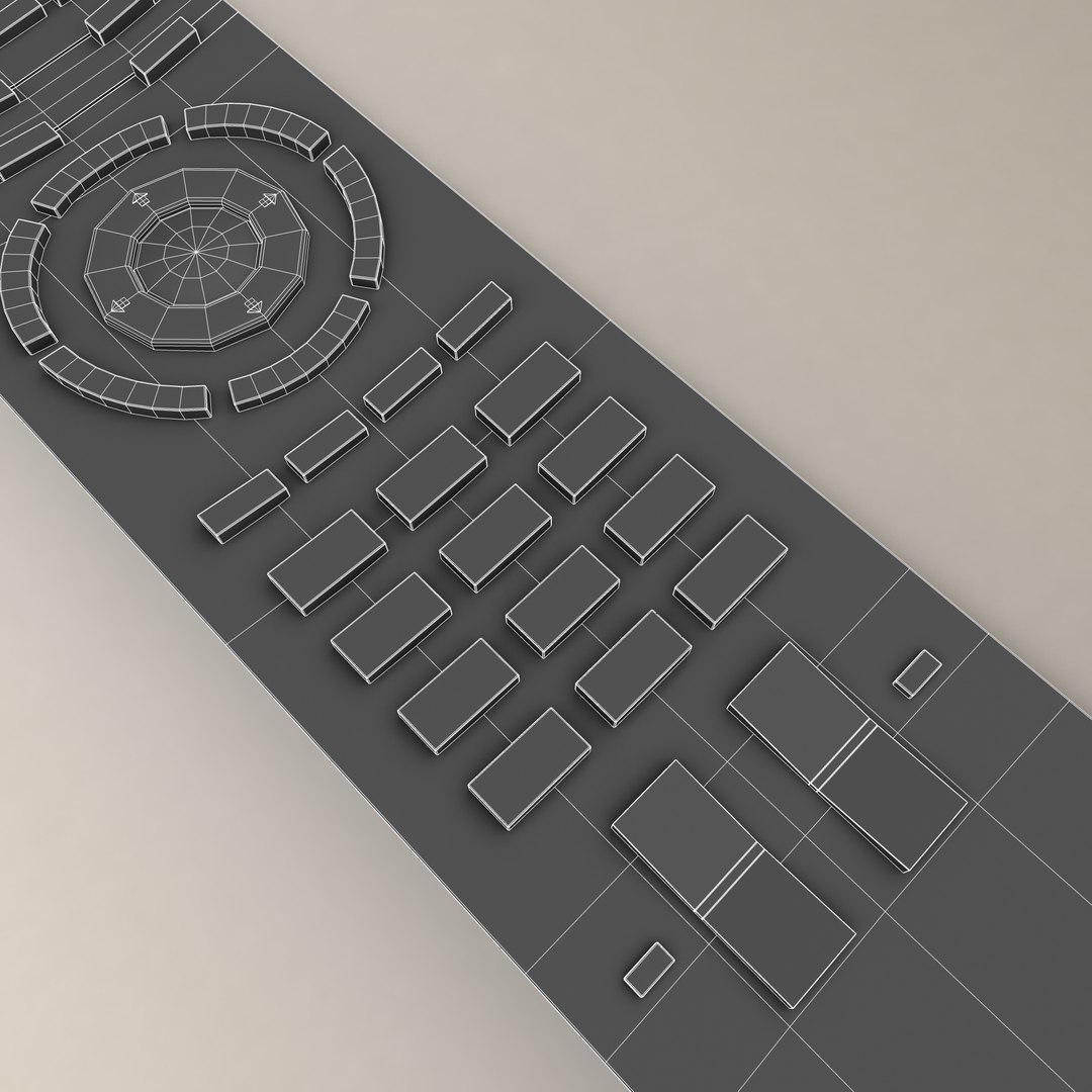 3d Model Sony Bravia Tv Remote