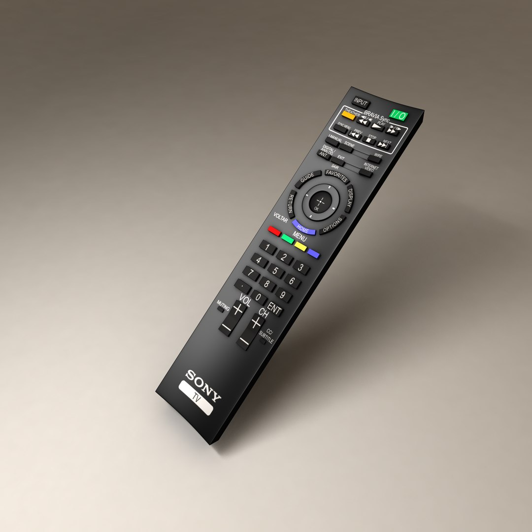 3d Model Sony Bravia Tv Remote