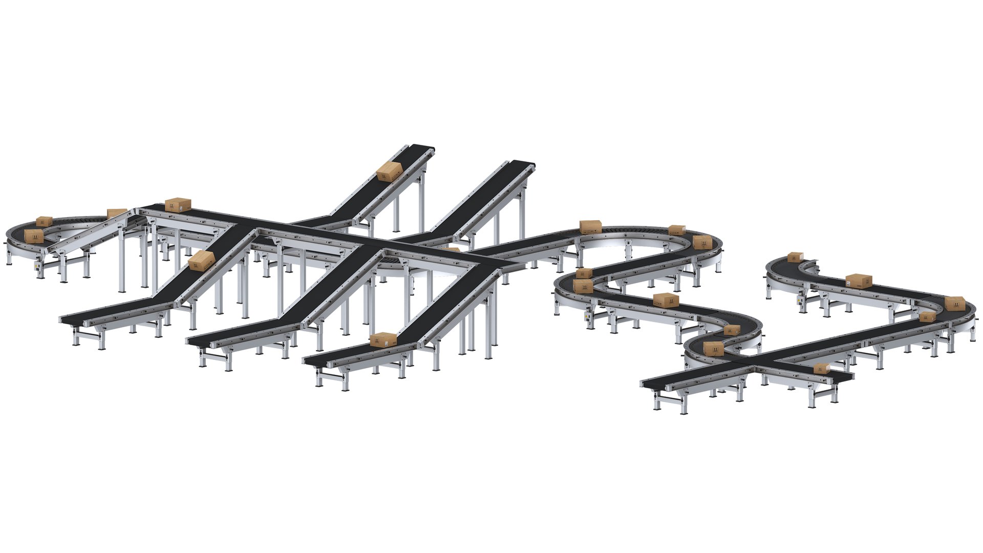 Conveyor System 3D Model - TurboSquid 2249462