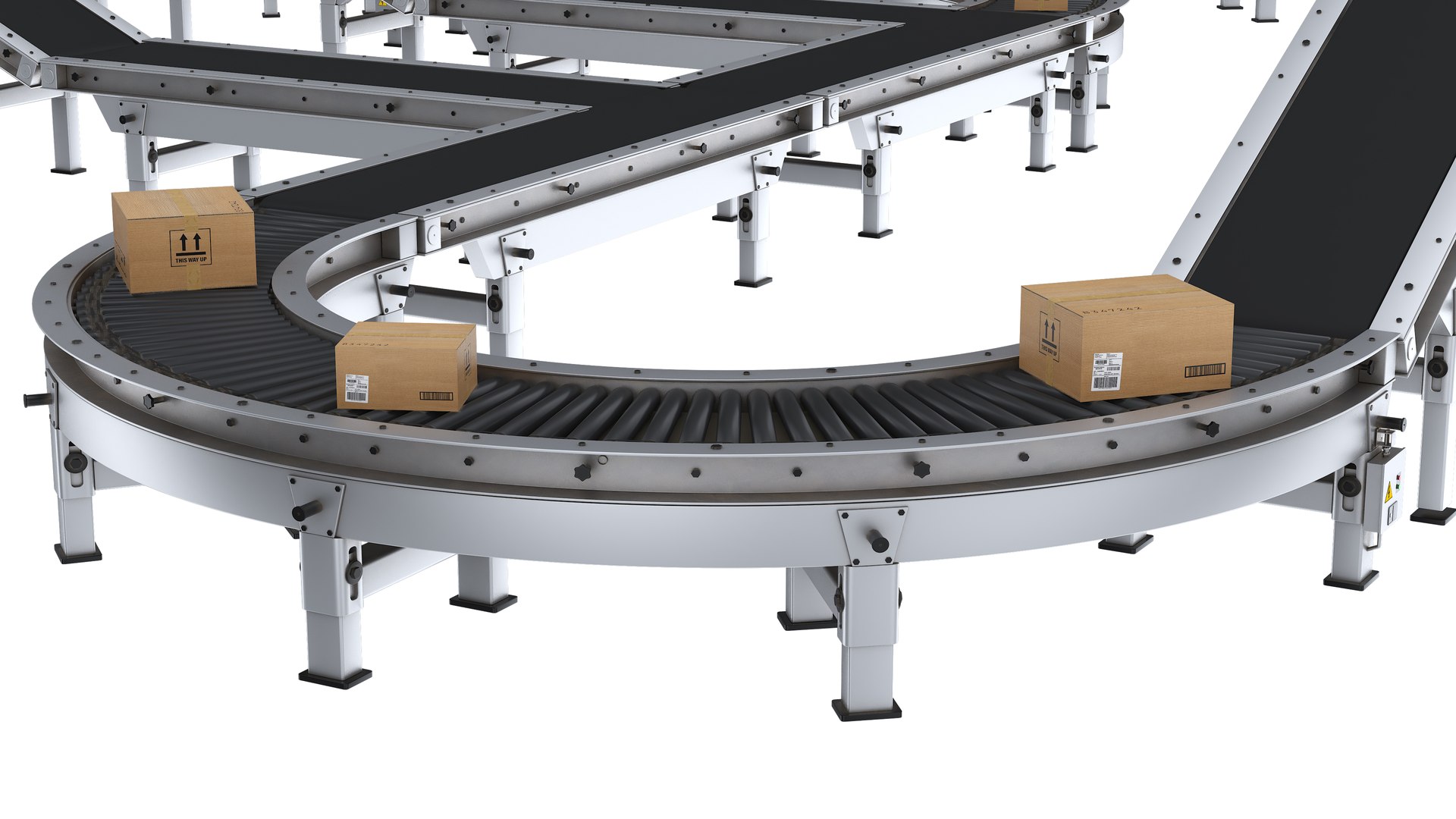 Conveyor System 3D Model - TurboSquid 2249462