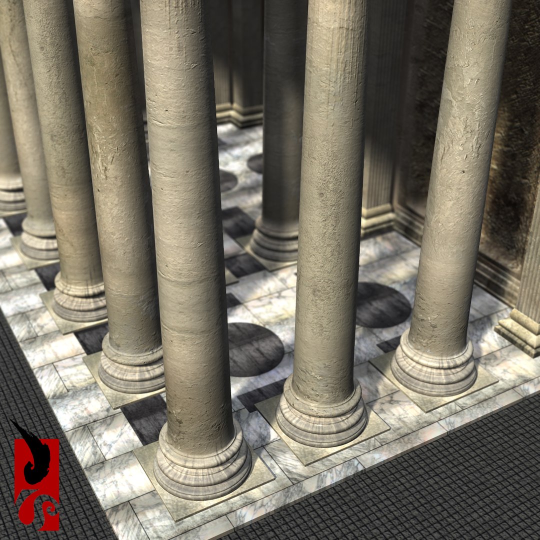 Pantheon - Rome Italy Obj