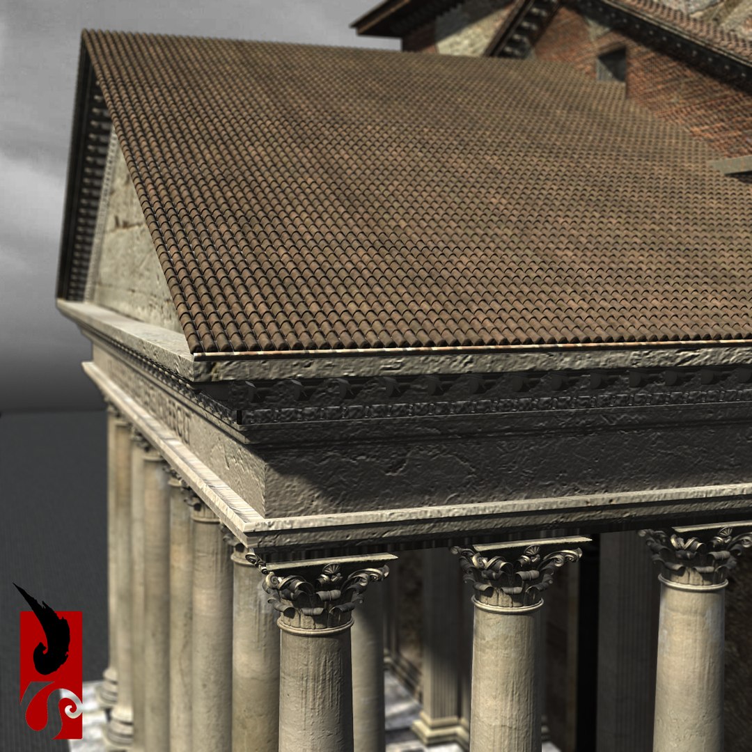 Pantheon - Rome Italy Obj