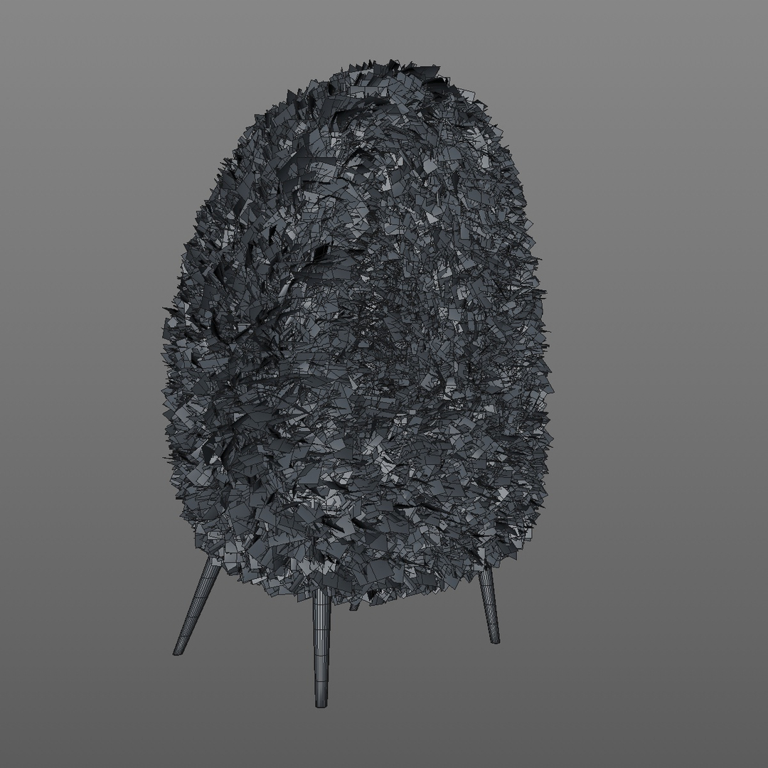 3D grey faux fur cave - TurboSquid 1461727