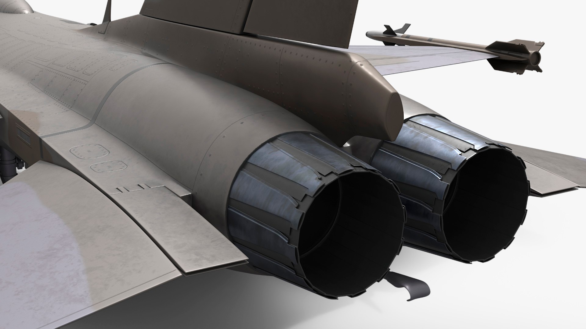 Combat Interceptor Fighter Jet Model - TurboSquid 2302368