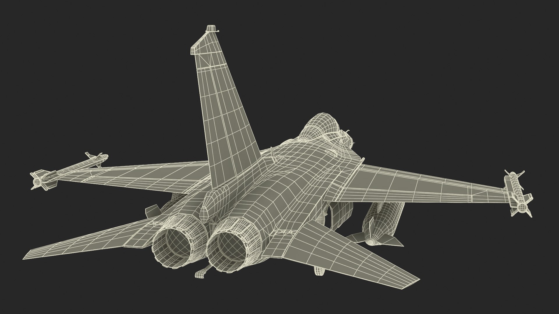 Combat Interceptor Fighter Jet Model - TurboSquid 2302368
