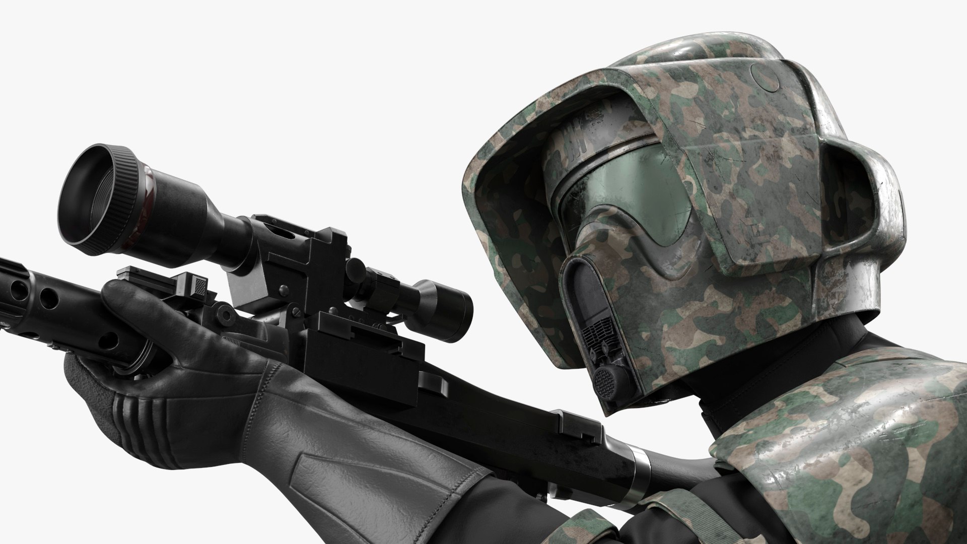 Star Wars Tactical Marksman In Camouflage Shooting 3D - TurboSquid 2418897