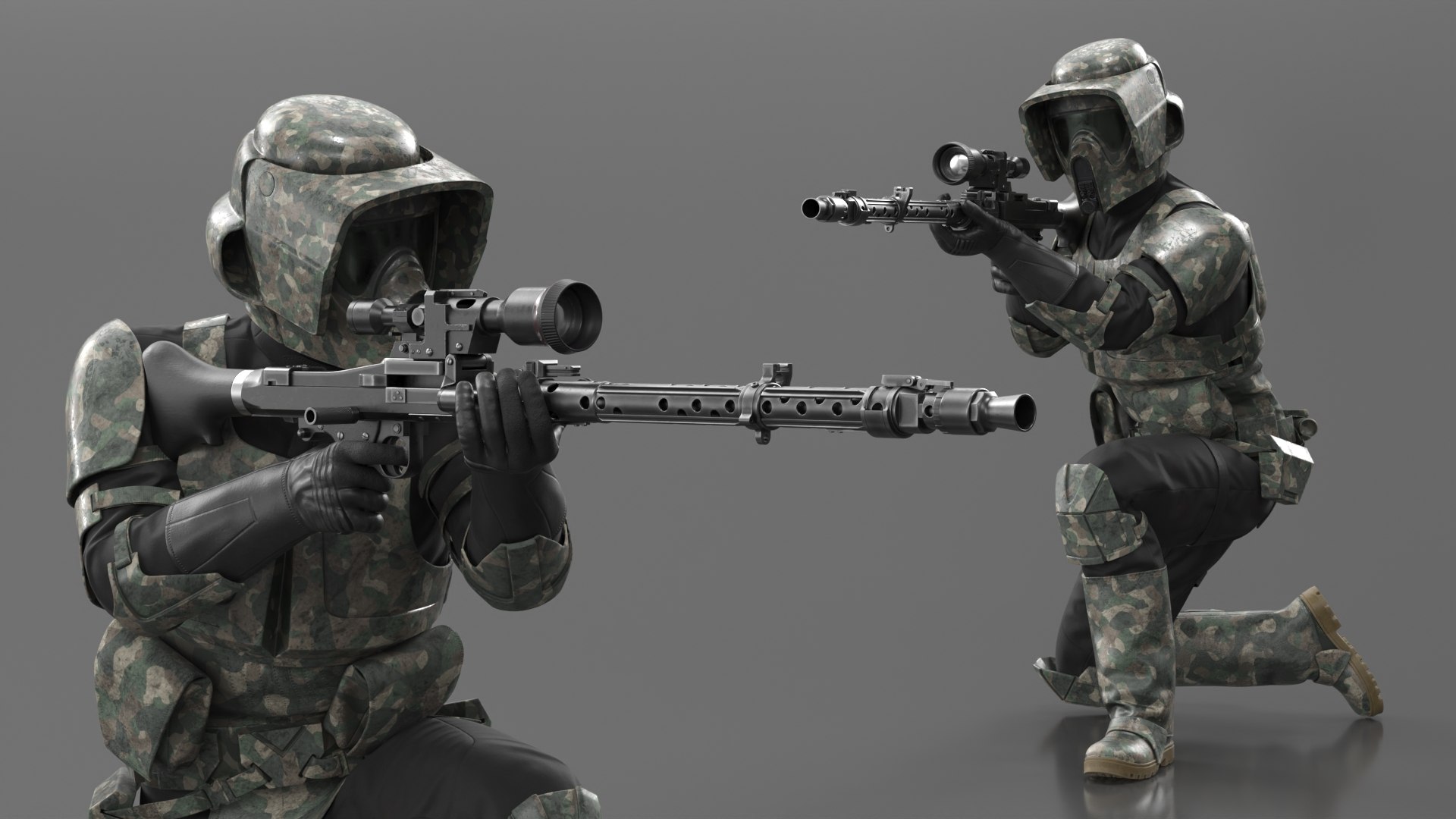 Star Wars Tactical Marksman In Camouflage Shooting 3D - TurboSquid 2418897