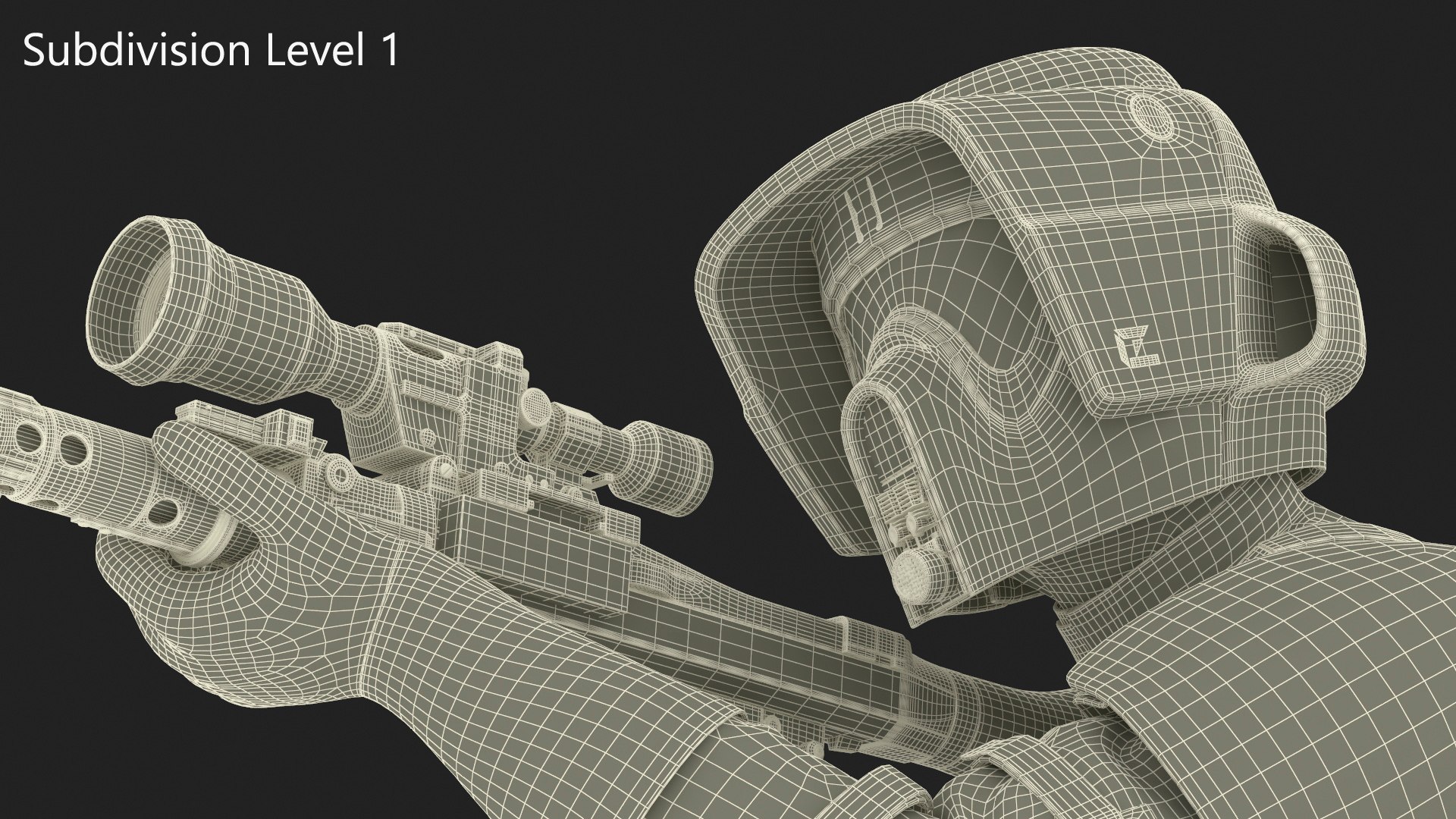 Star Wars Tactical Marksman In Camouflage Shooting 3D - TurboSquid 2418897