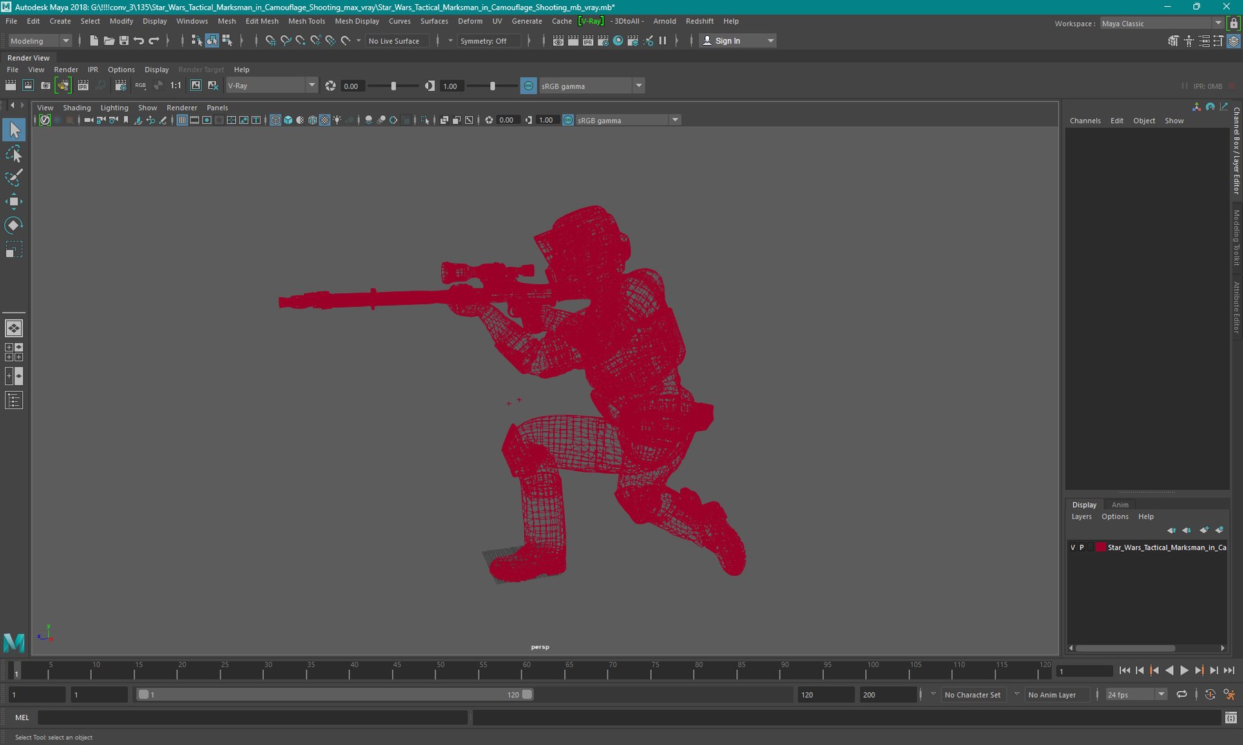 Star Wars Tactical Marksman In Camouflage Shooting 3D - TurboSquid 2418897
