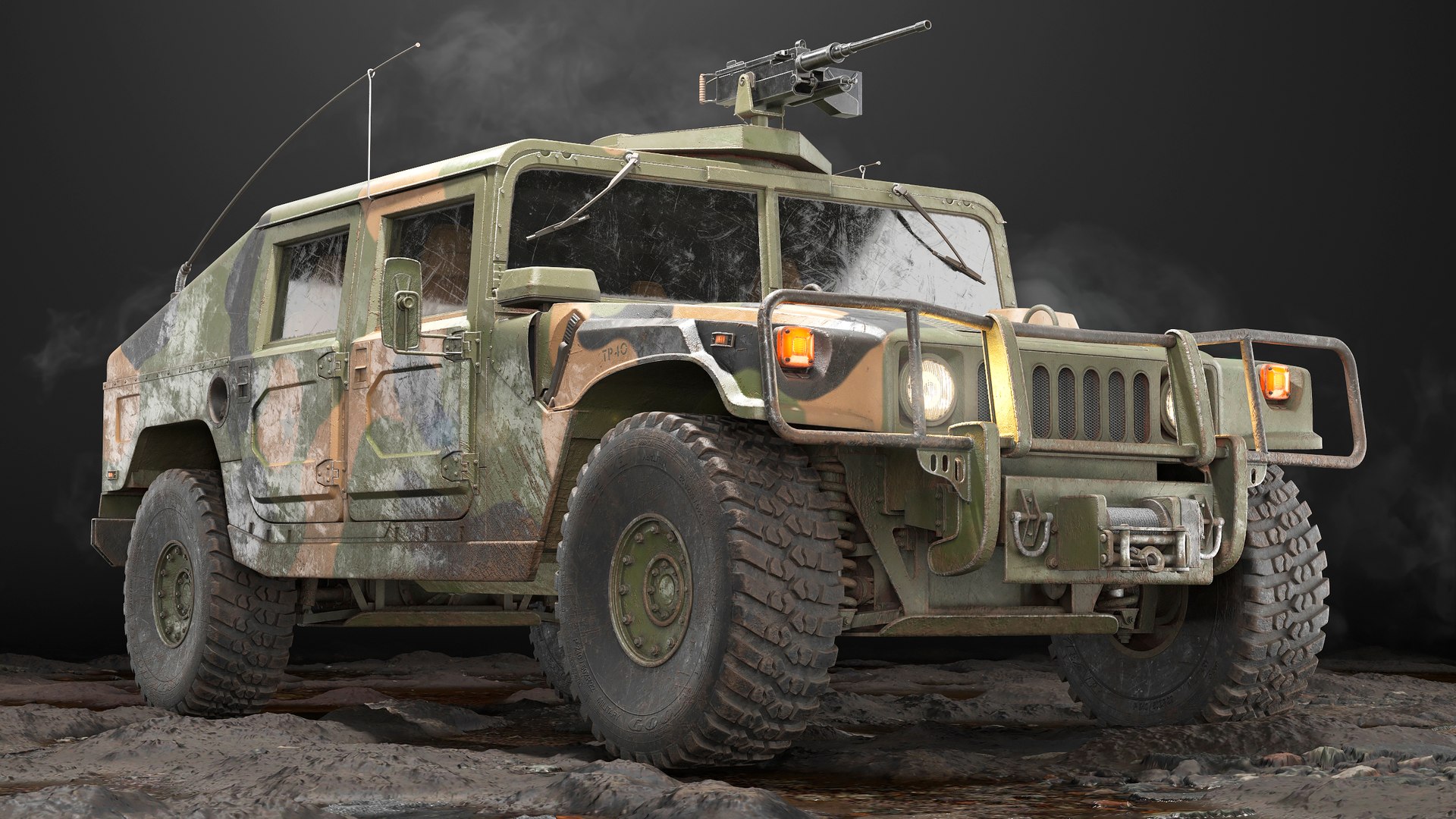 Hummer H1 HMMWV Humvee PBR 3D - TurboSquid 2347880