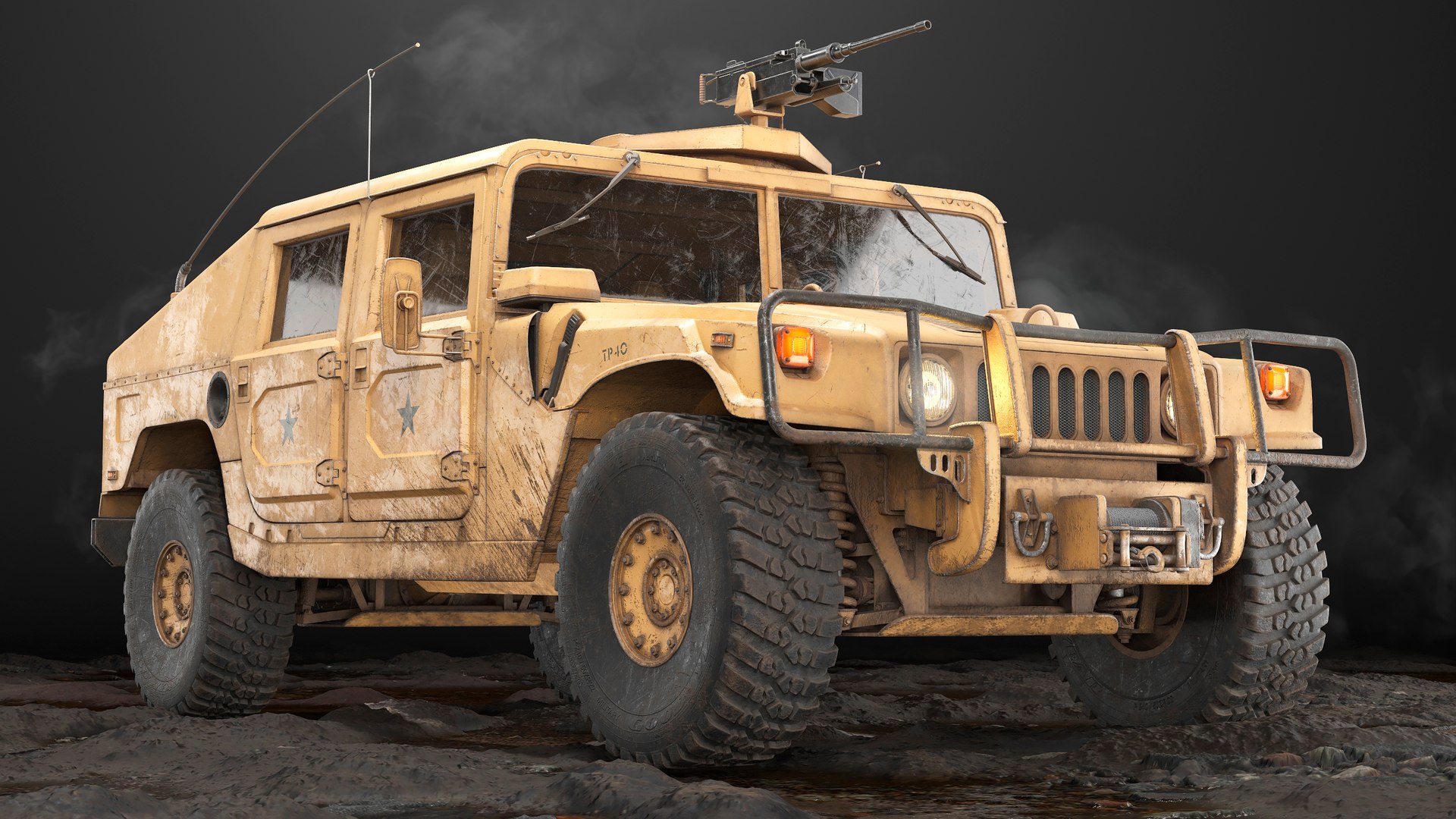 Hummer H1 HMMWV Humvee PBR 3D - TurboSquid 2347880