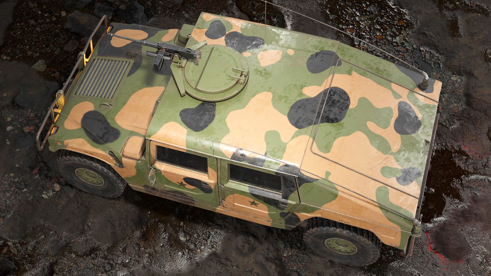 Hummer H1 HMMWV Humvee PBR 3D - TurboSquid 2347880