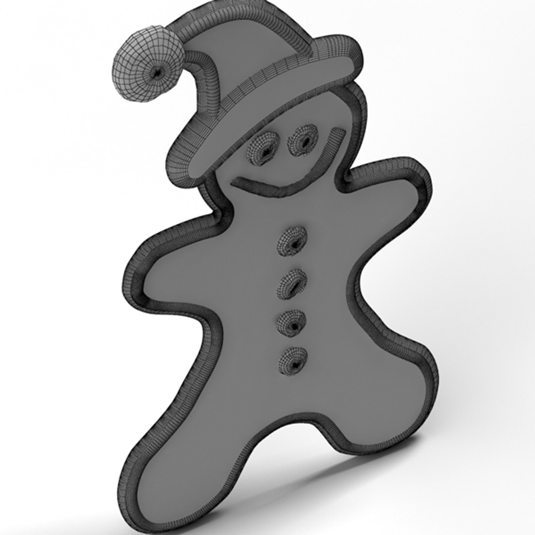3d Gingerbread Ginger Bread Model