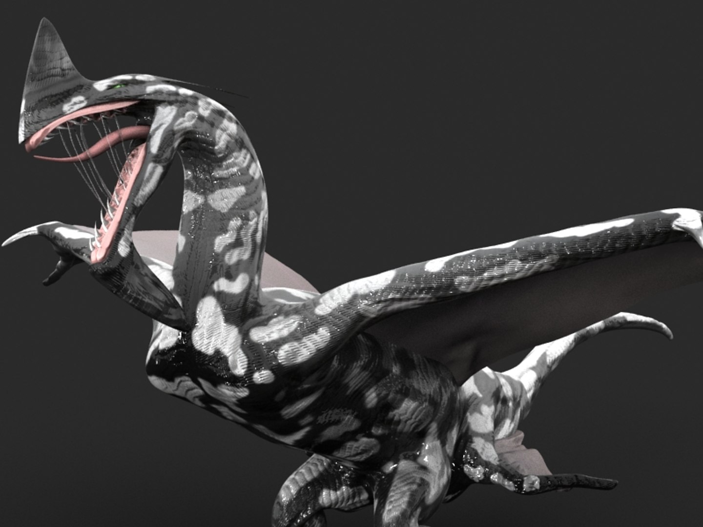 Max Dragon Rigged Animation