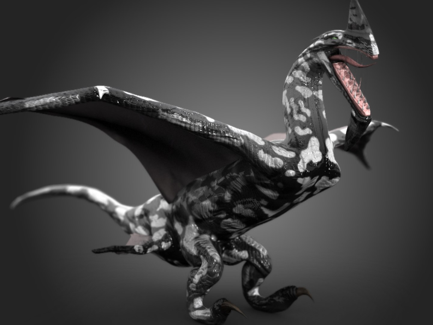 Max Dragon Rigged Animation