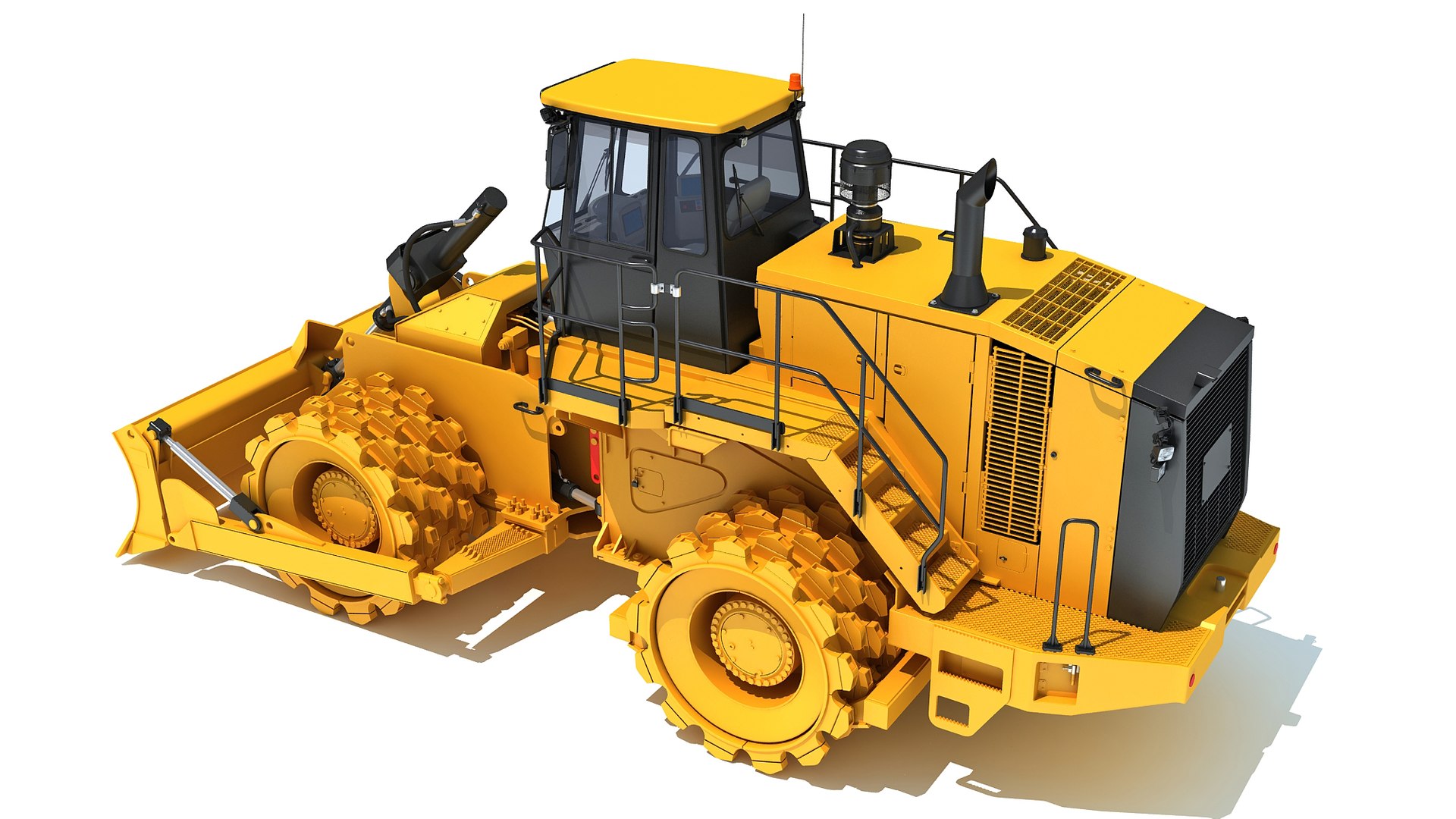 3D Soil Compactor Model - TurboSquid 2156285