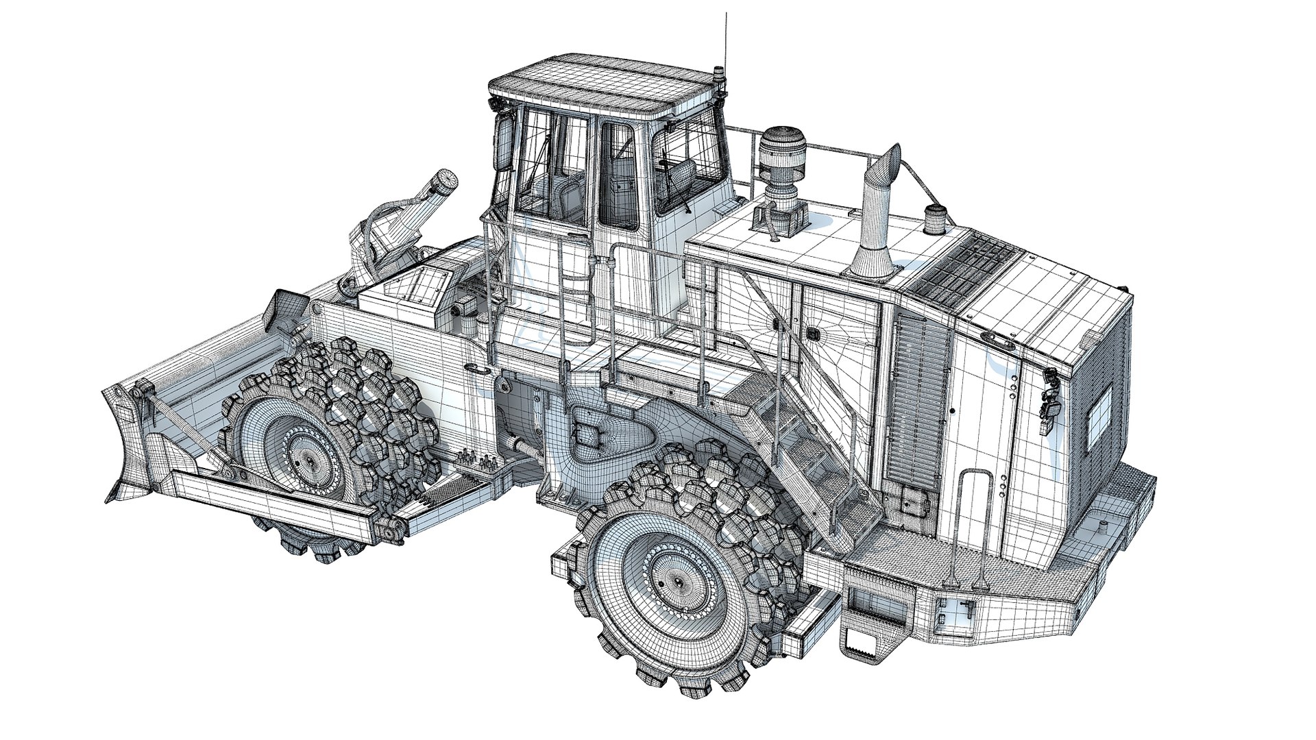 3D Soil Compactor Model - TurboSquid 2156285