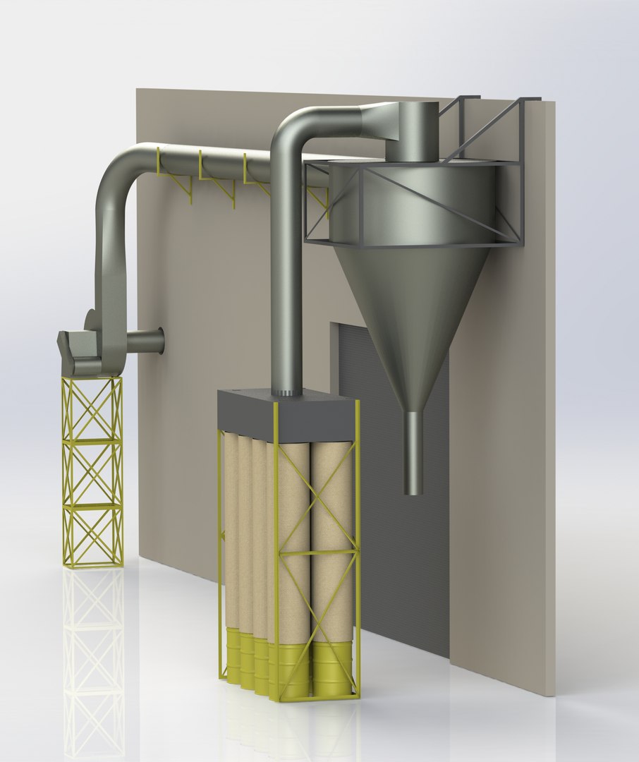 3D Dust Collector Model - TurboSquid 1845018