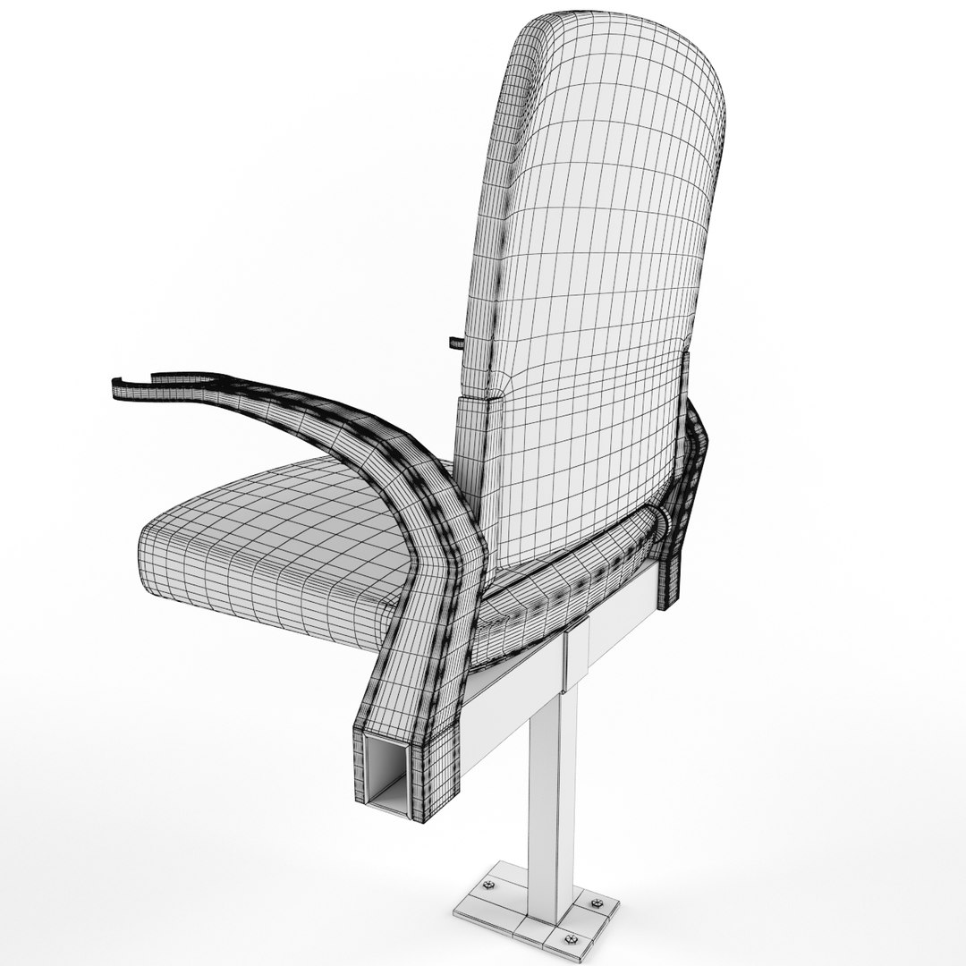 Stadium Seat 3d Model