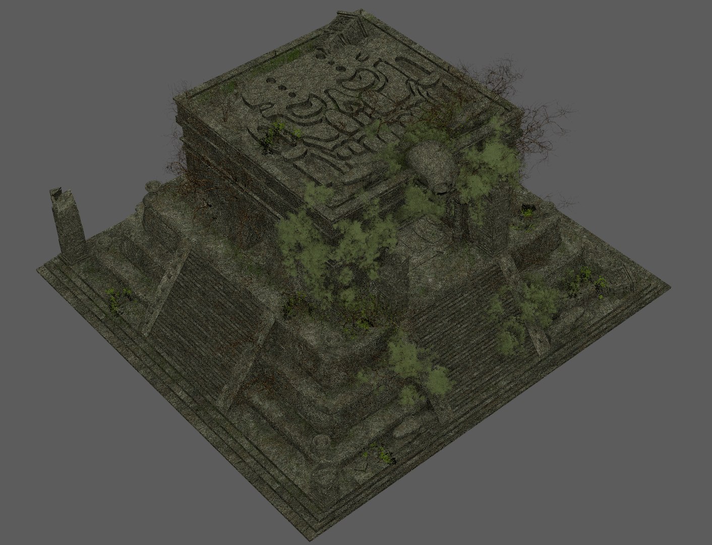 3D Model Aztec Temple - TurboSquid 1687047