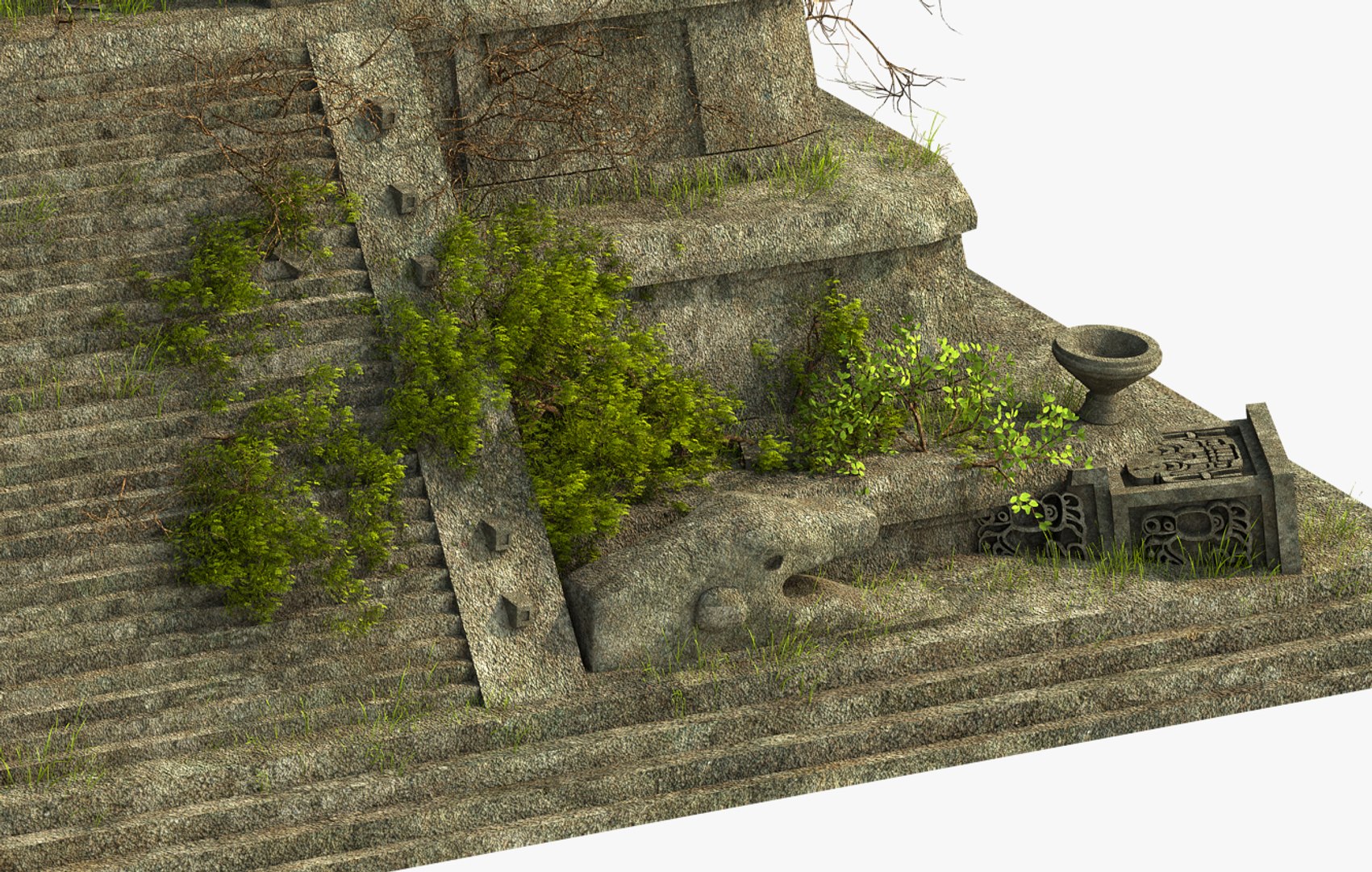 3D Model Aztec Temple - TurboSquid 1687047