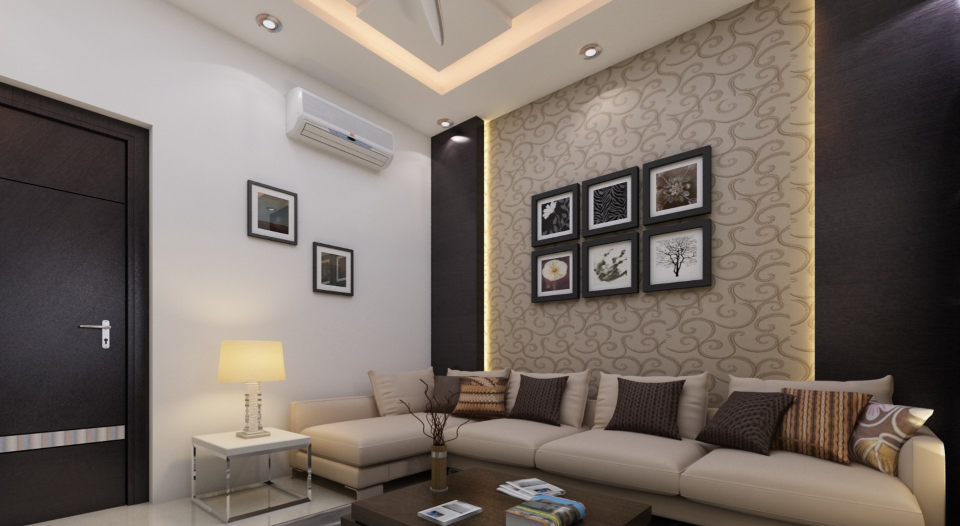 3d realistic living model