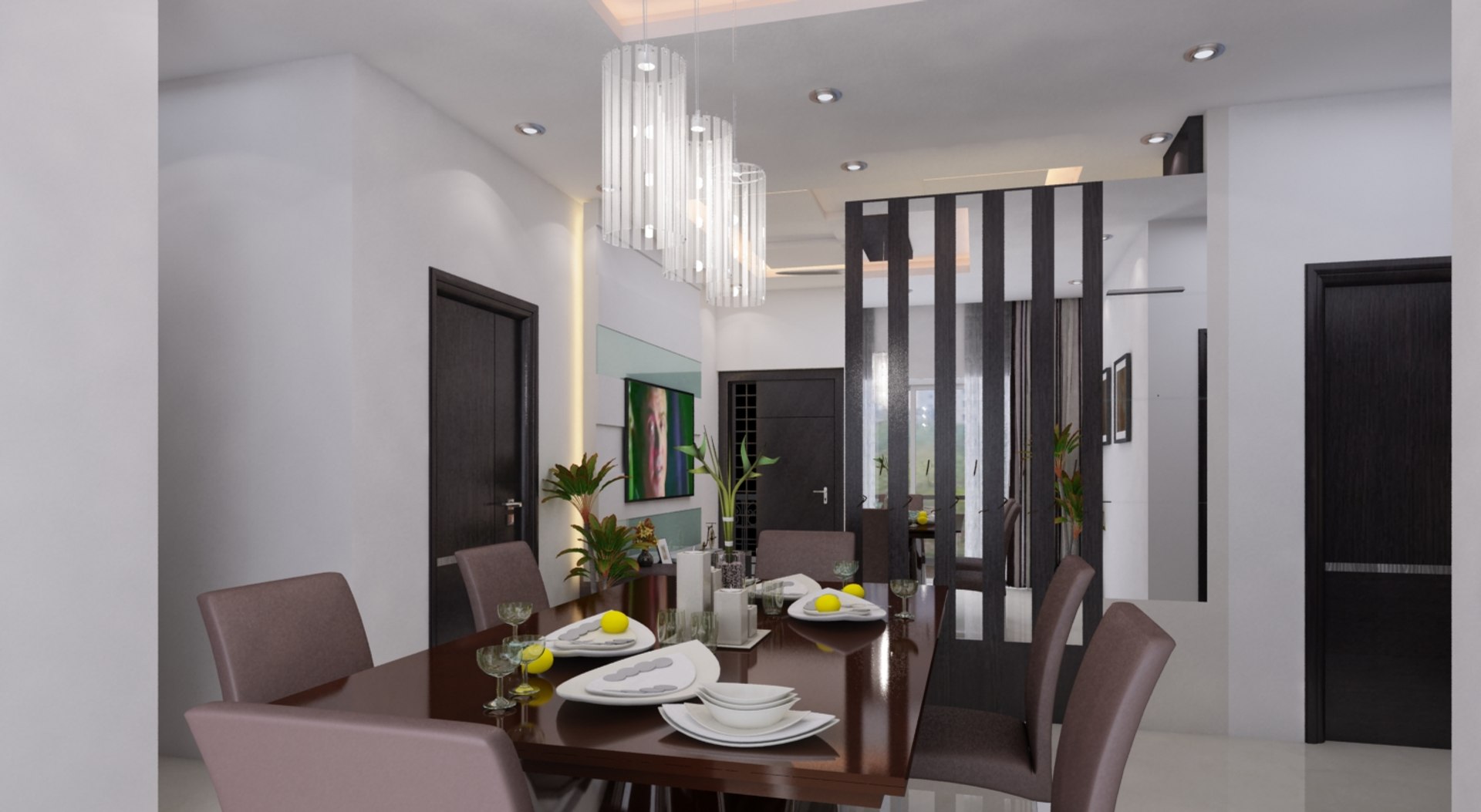 3d realistic living model