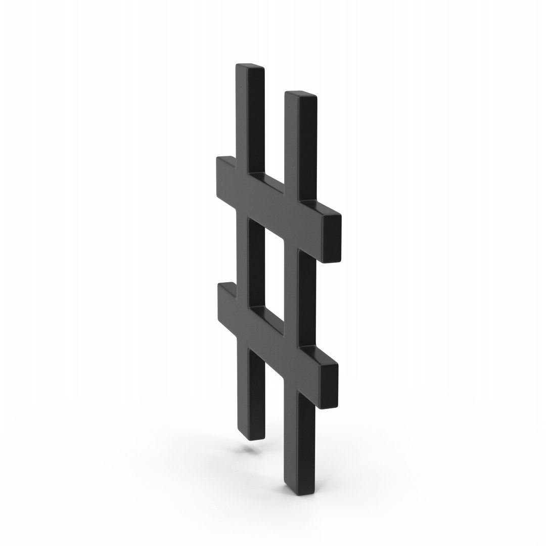 Sharp Symbol 3D Model - TurboSquid 2184981