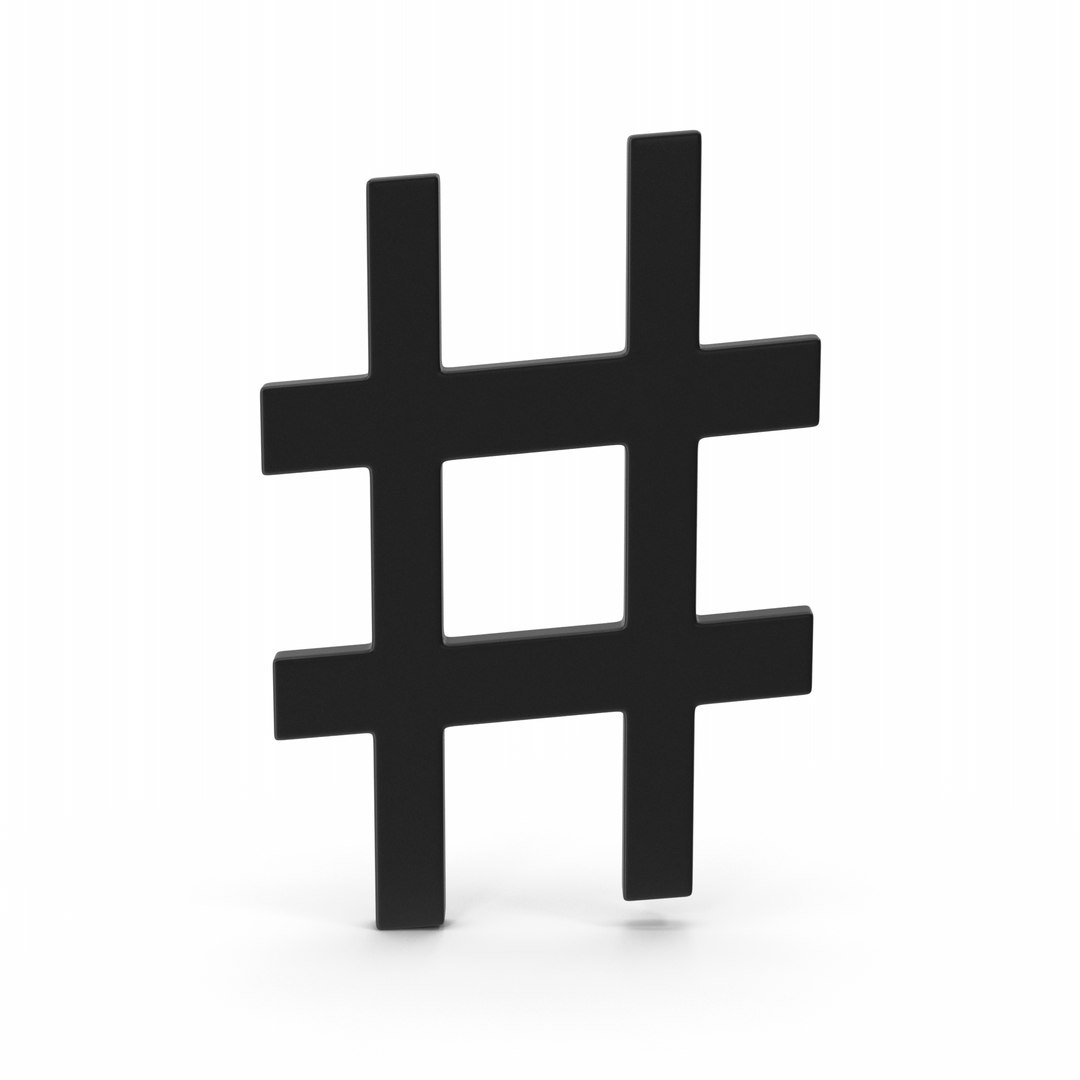 Sharp Symbol 3D Model - TurboSquid 2184981