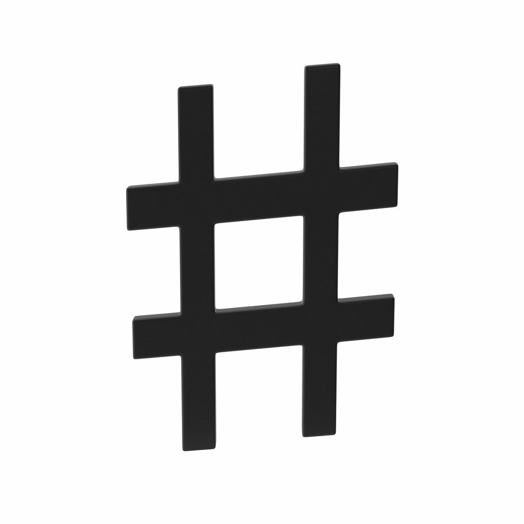 Sharp Symbol 3D Model - TurboSquid 2184981