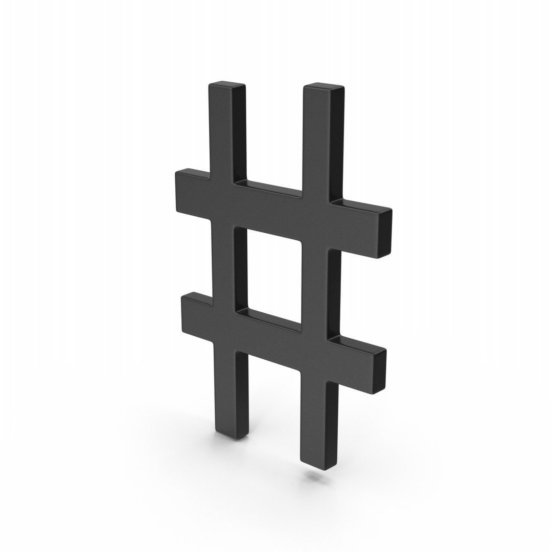 Sharp Symbol 3D Model - TurboSquid 2184981