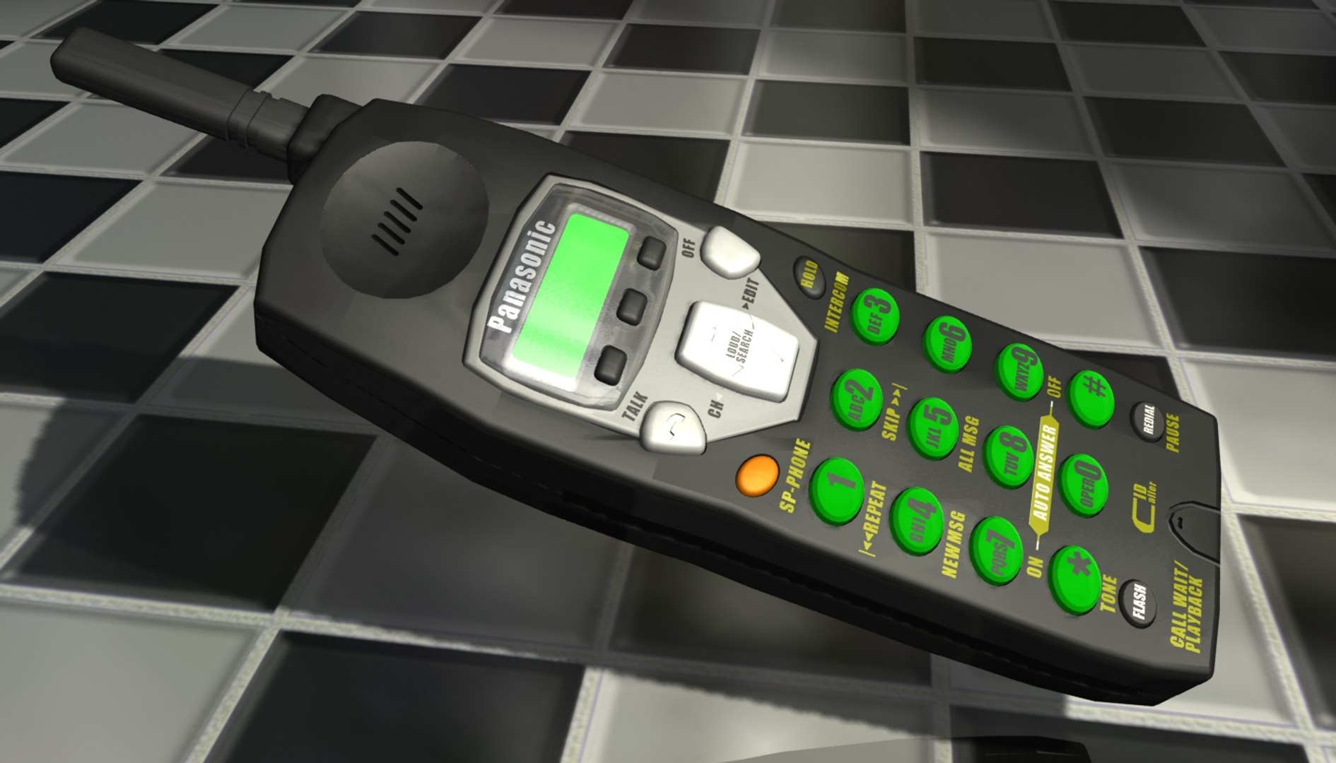 3d Model Cordless Phone