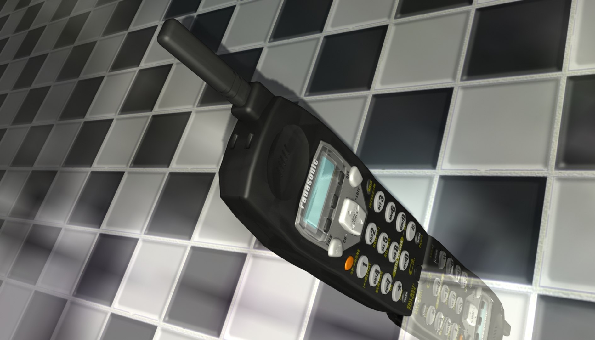 3d Model Cordless Phone