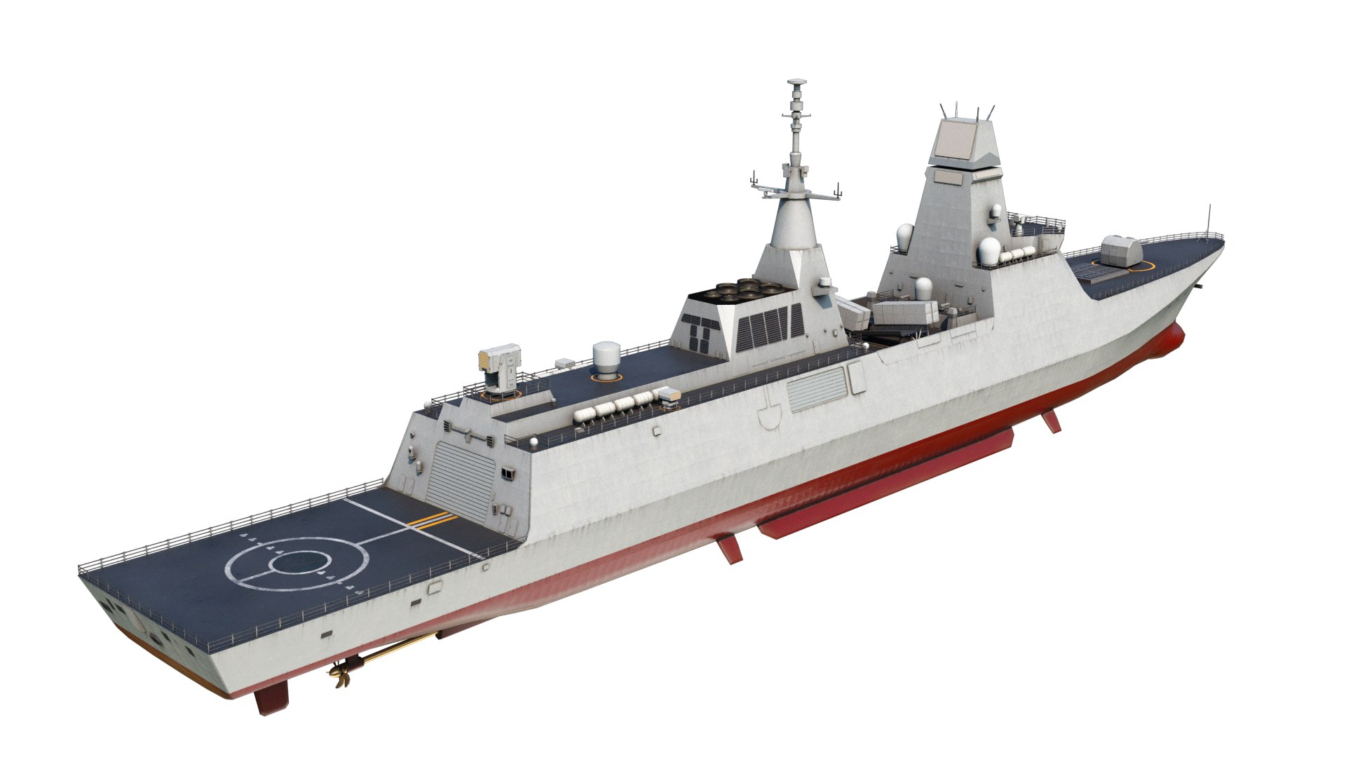 3D PLAN Type 054B Frigate Chinese Navy Jiangkai III Class - TurboSquid ...