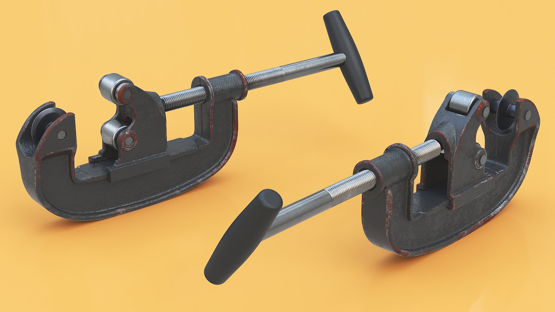 Roller Pipe Cutter Black Used 3D - TurboSquid 2413115