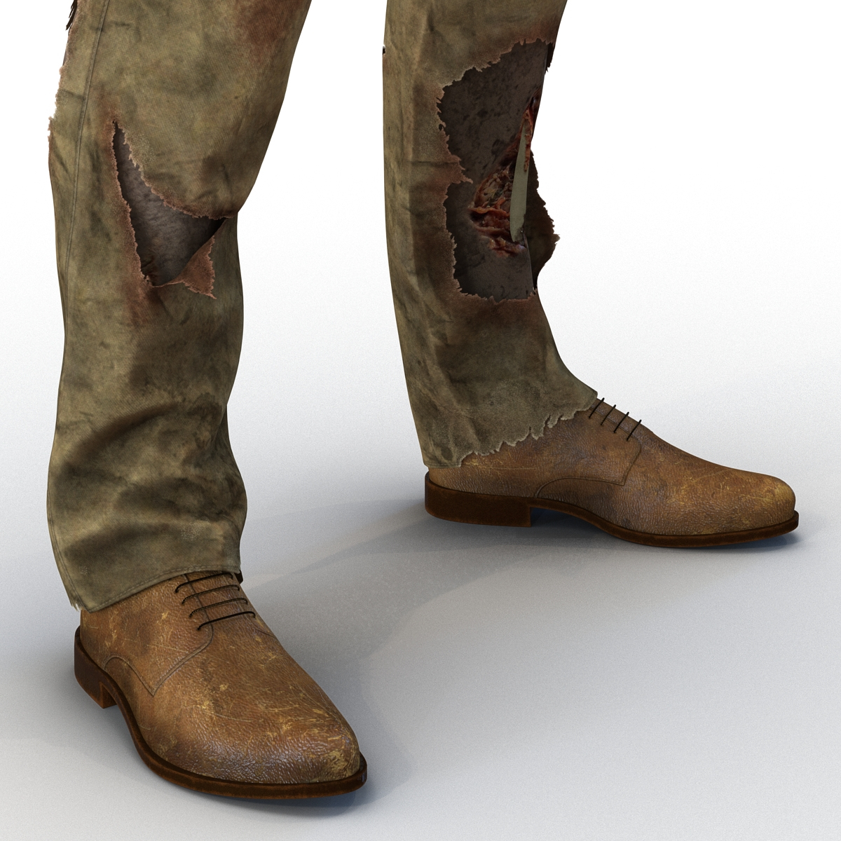 zombie hair modeled 3d model