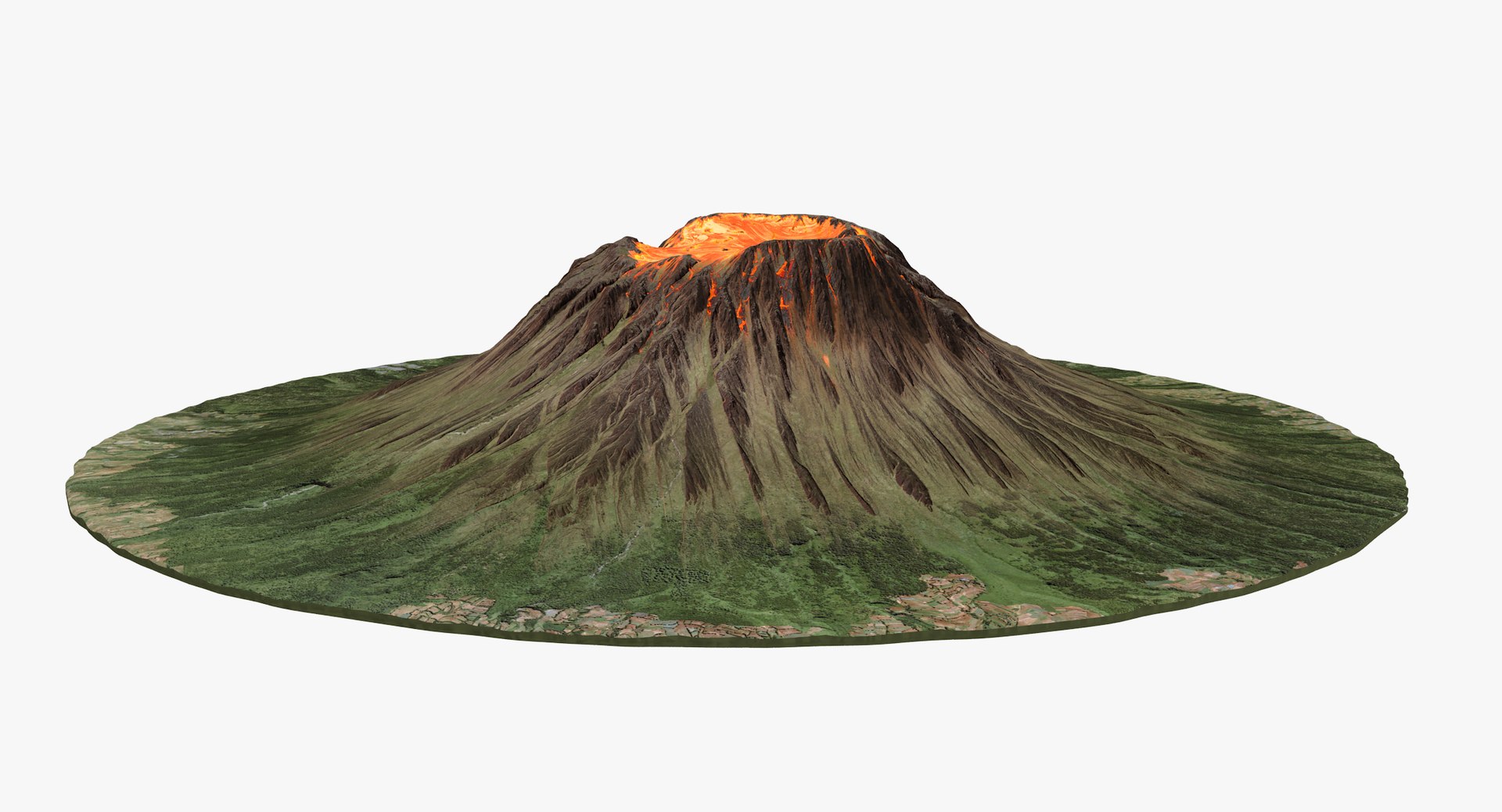 Volcano Lava Model - TurboSquid 1403507