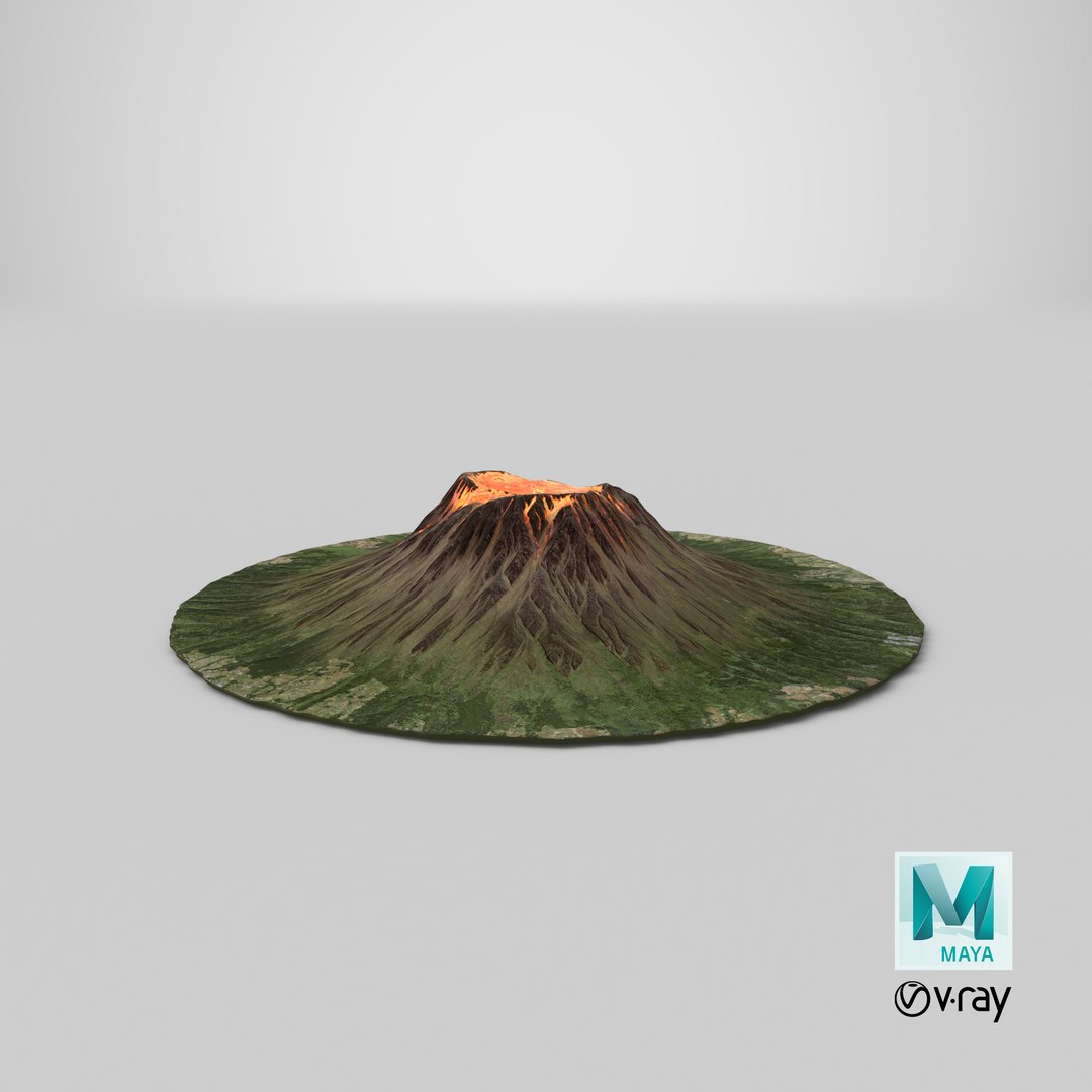 Volcano lava model - TurboSquid 1403507