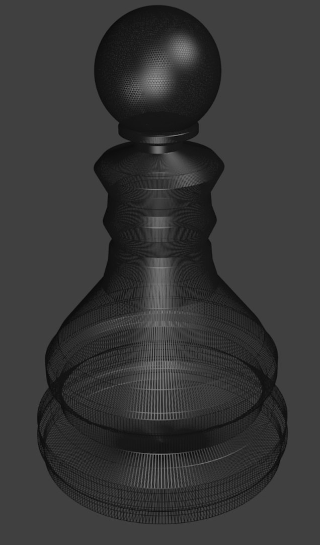 3d Model Of Chess Pawn