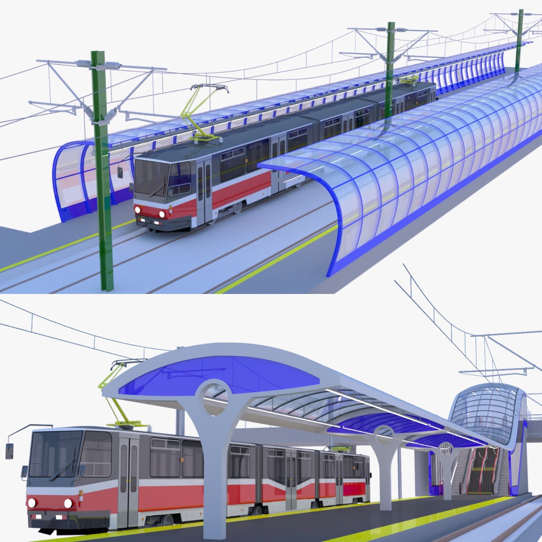KT8D5 Tram Stops VI 3D Model - TurboSquid 2314843