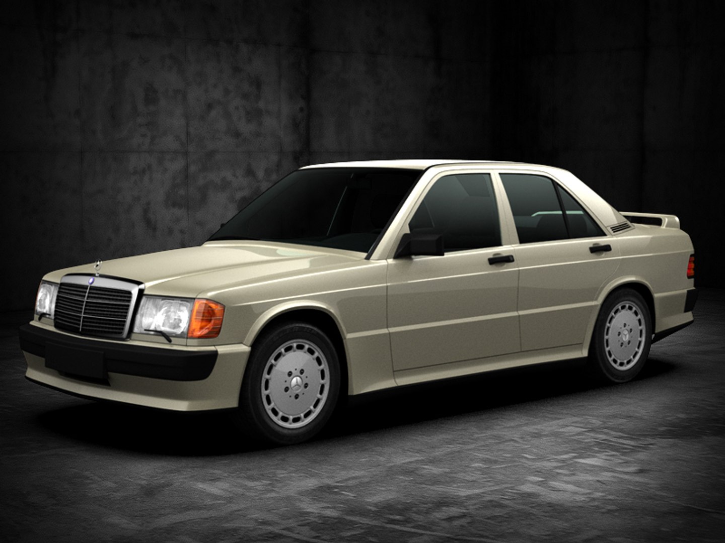 3d Mercedes Benz 190 Model