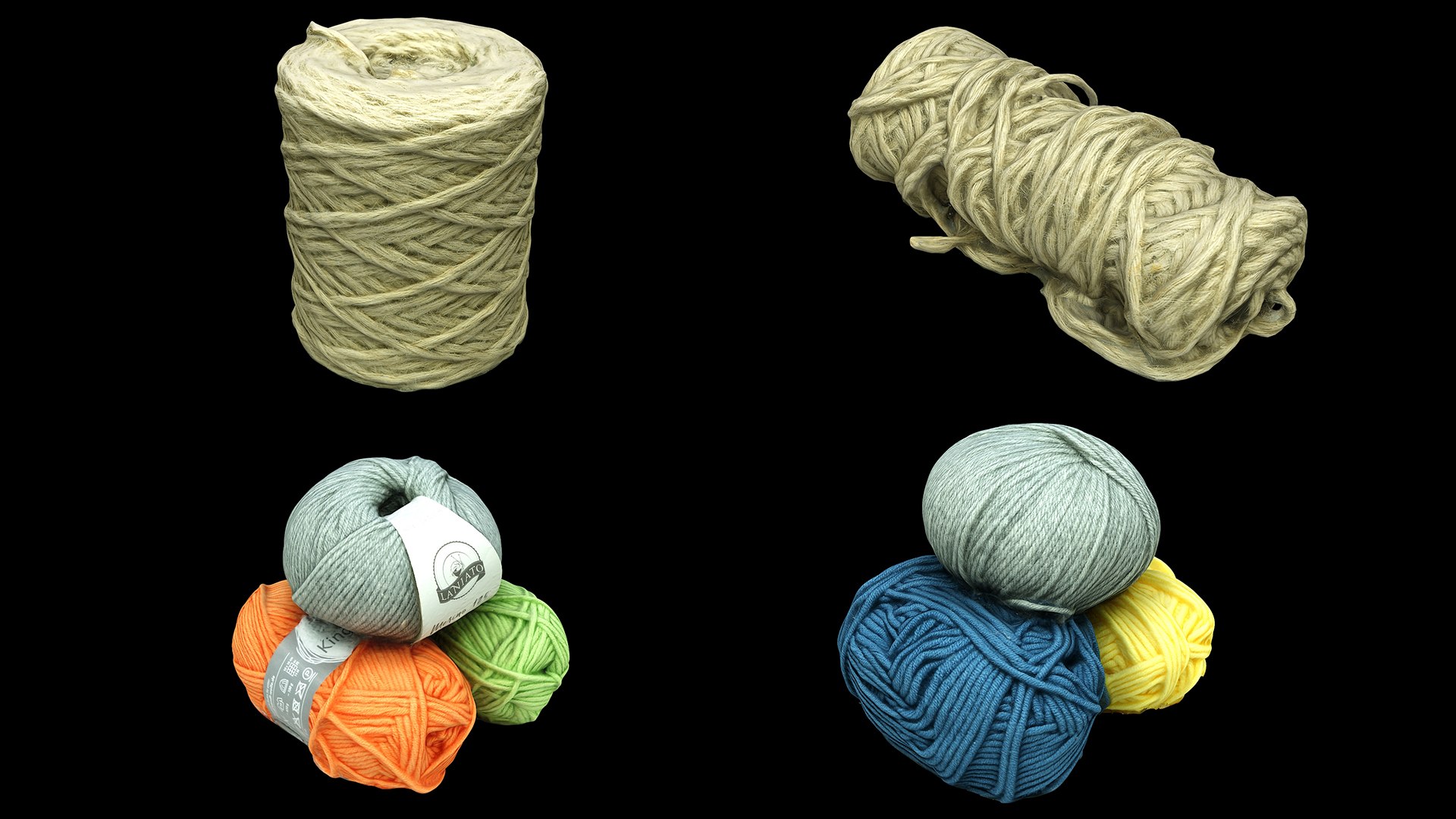 3D Yarn Collection 02 Model - TurboSquid 1783946