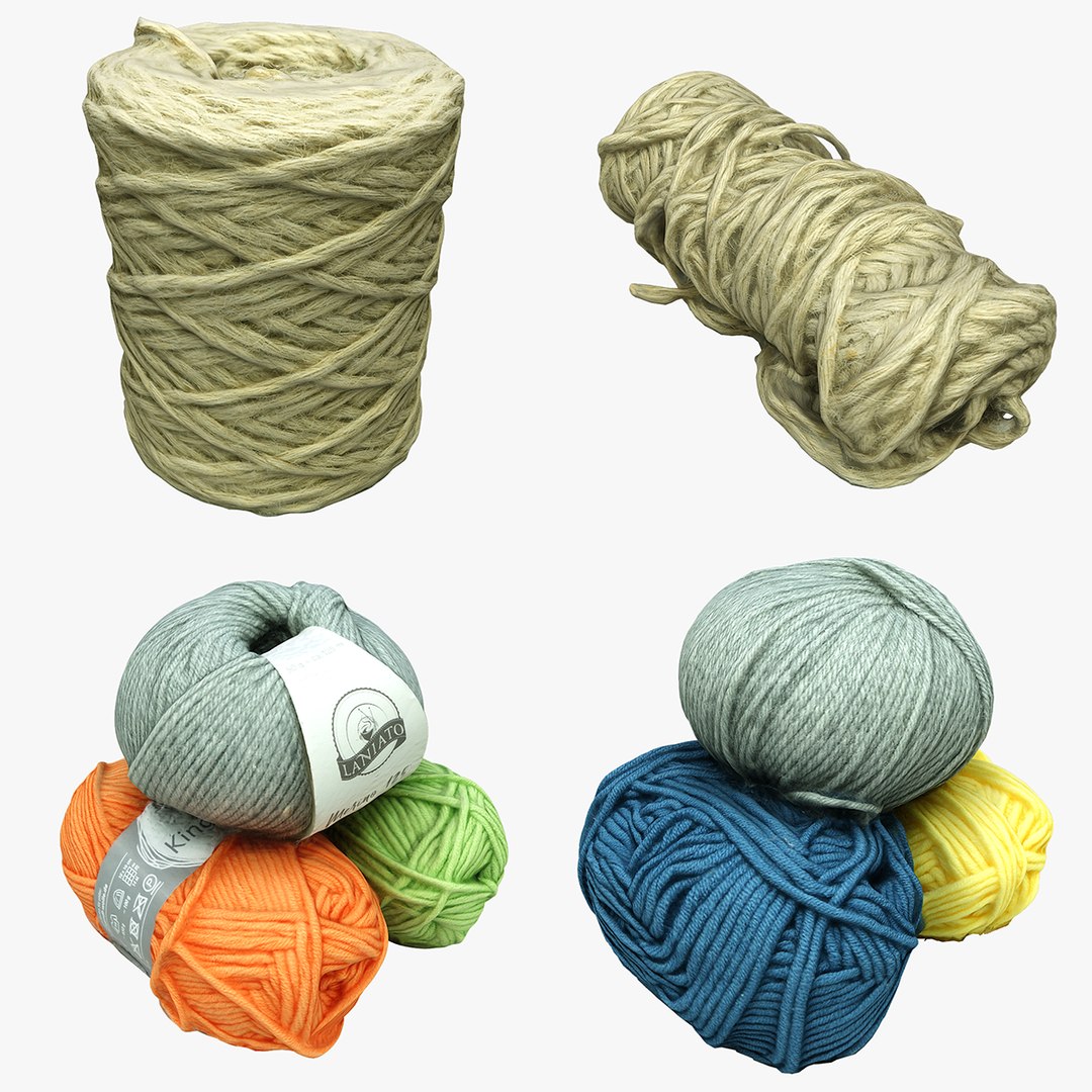 3D Yarn Collection 02 Model - TurboSquid 1783946