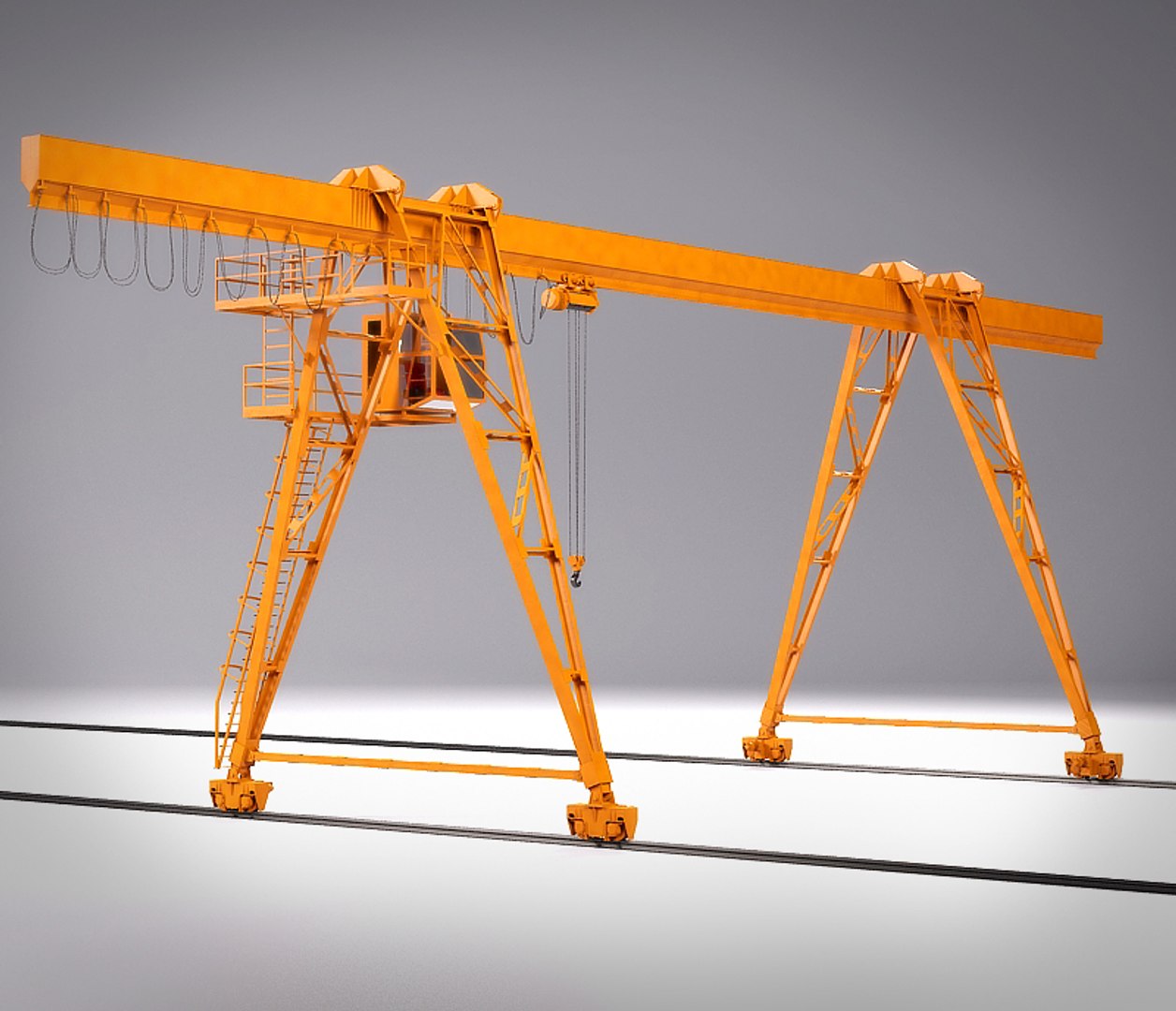 3d Model Travelling Bridge Crane