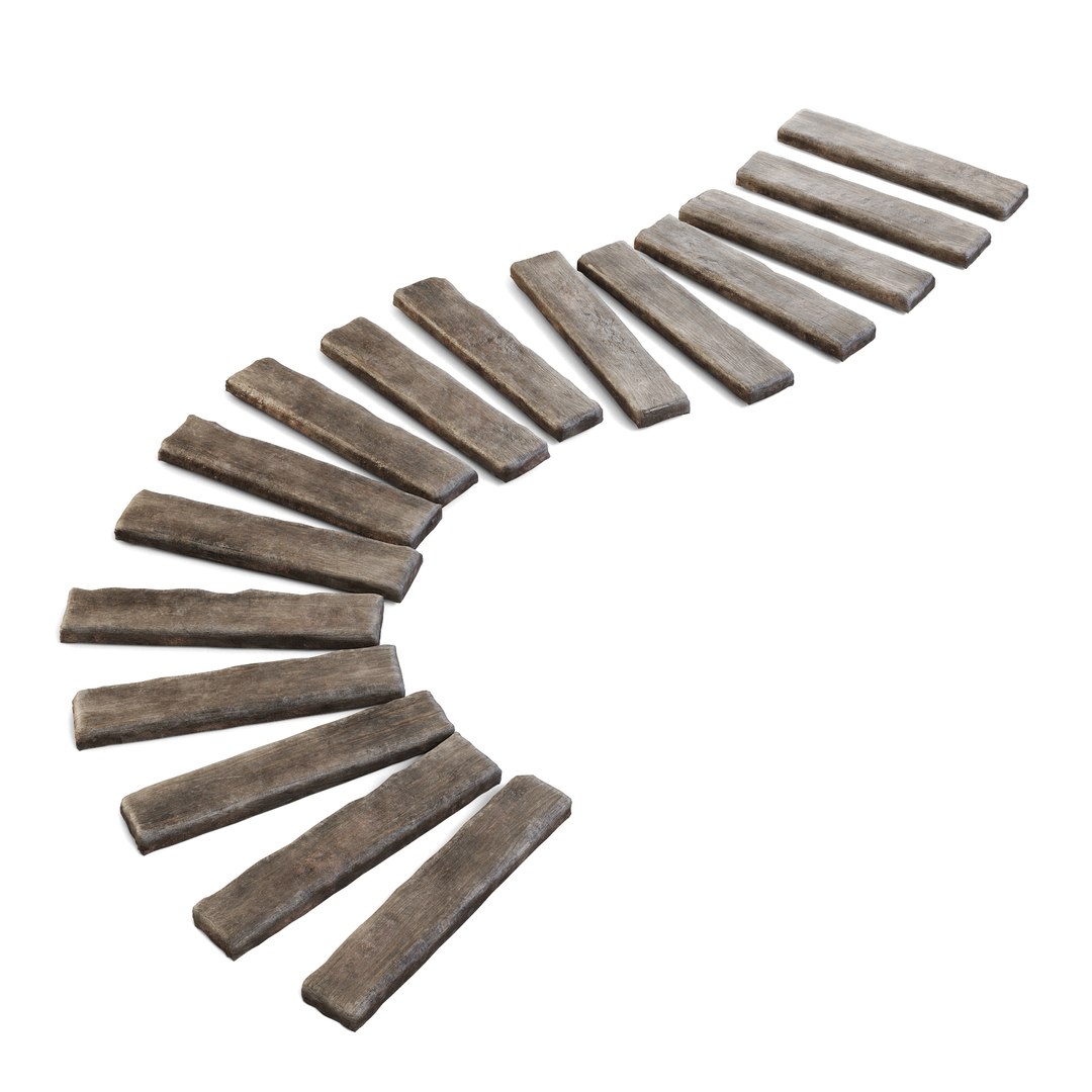 3D Wooden Log Path Model - TurboSquid 2231169