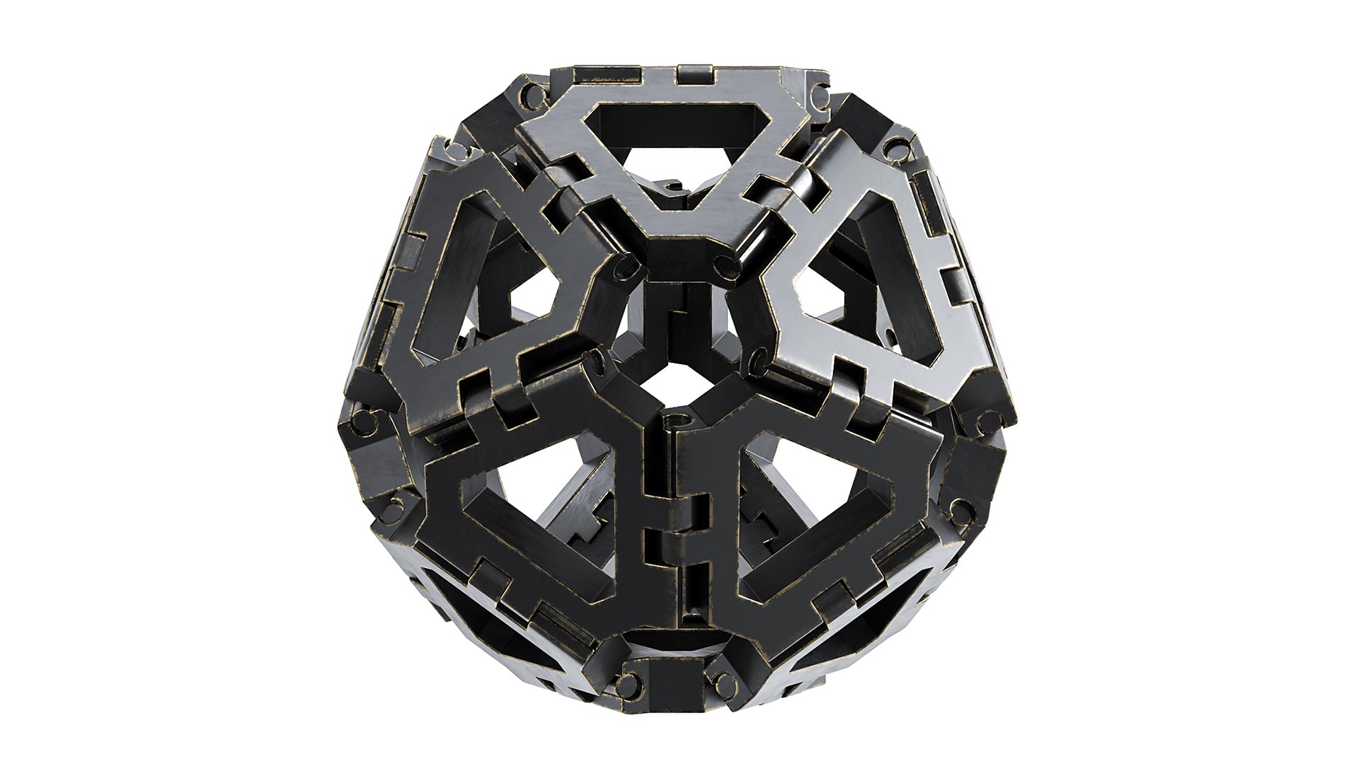 Geometric sculpture Icosahedron 3D model - TurboSquid 2095705