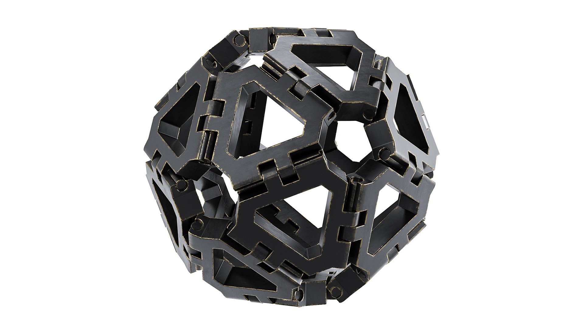 Geometric sculpture Icosahedron 3D model - TurboSquid 2095705