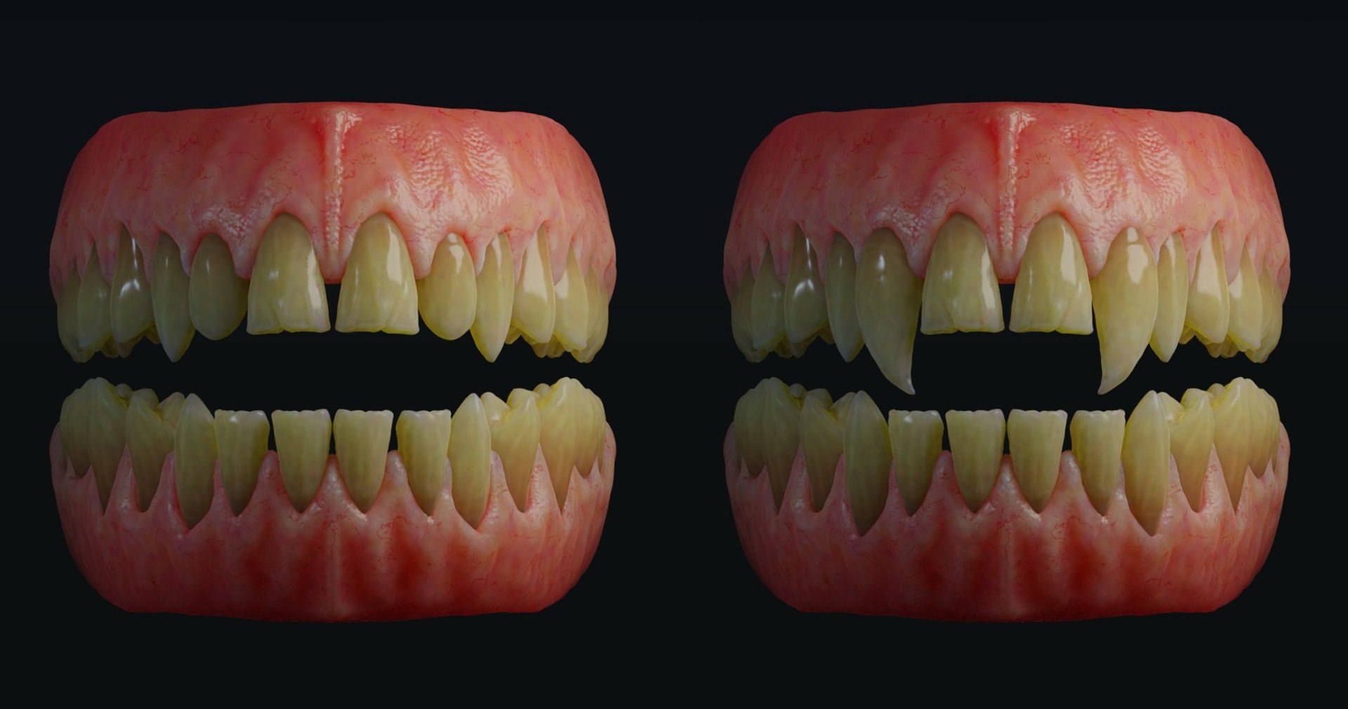 3D monster teeth - TurboSquid 1362888