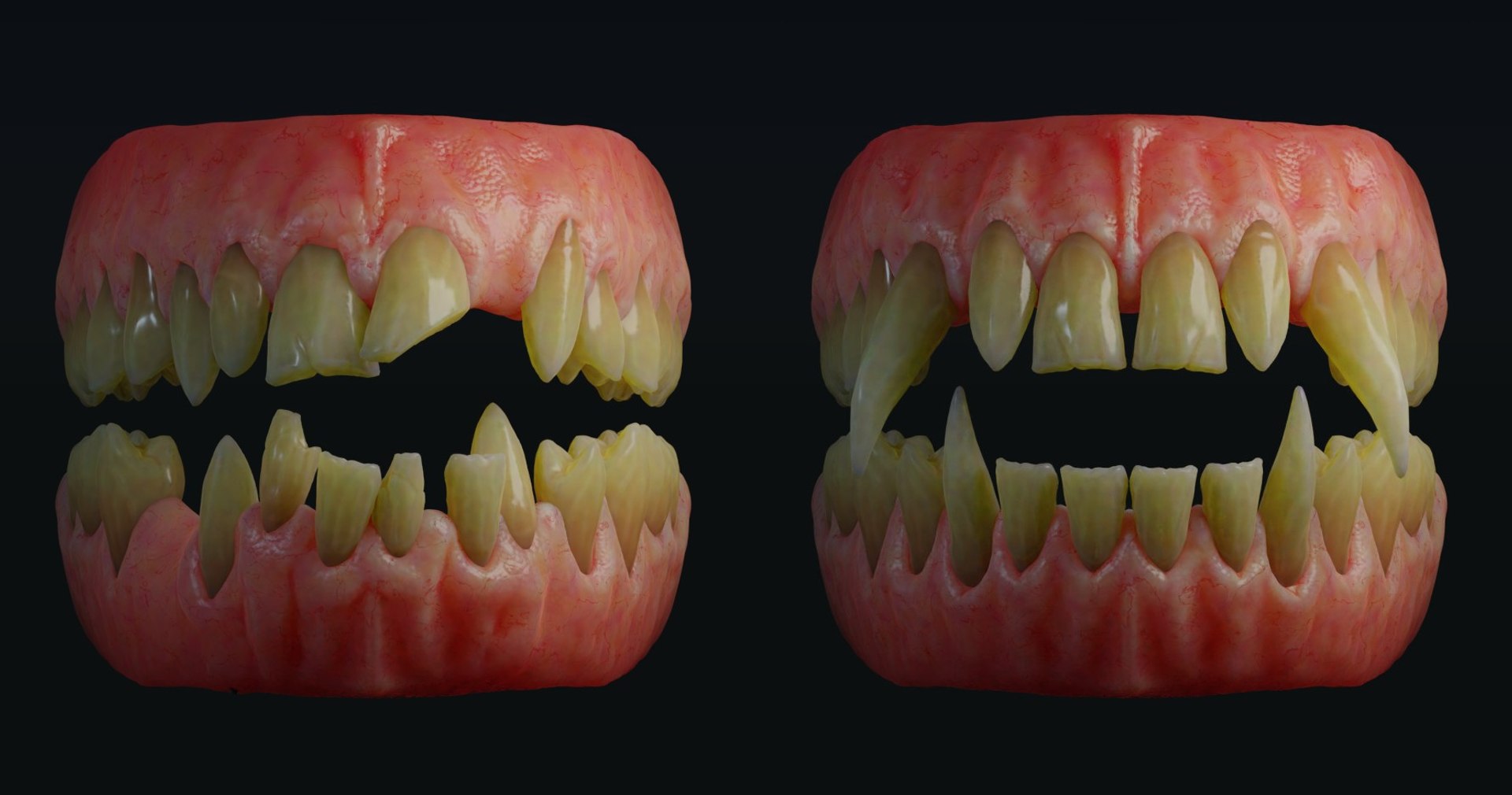 3D monster teeth - TurboSquid 1362888