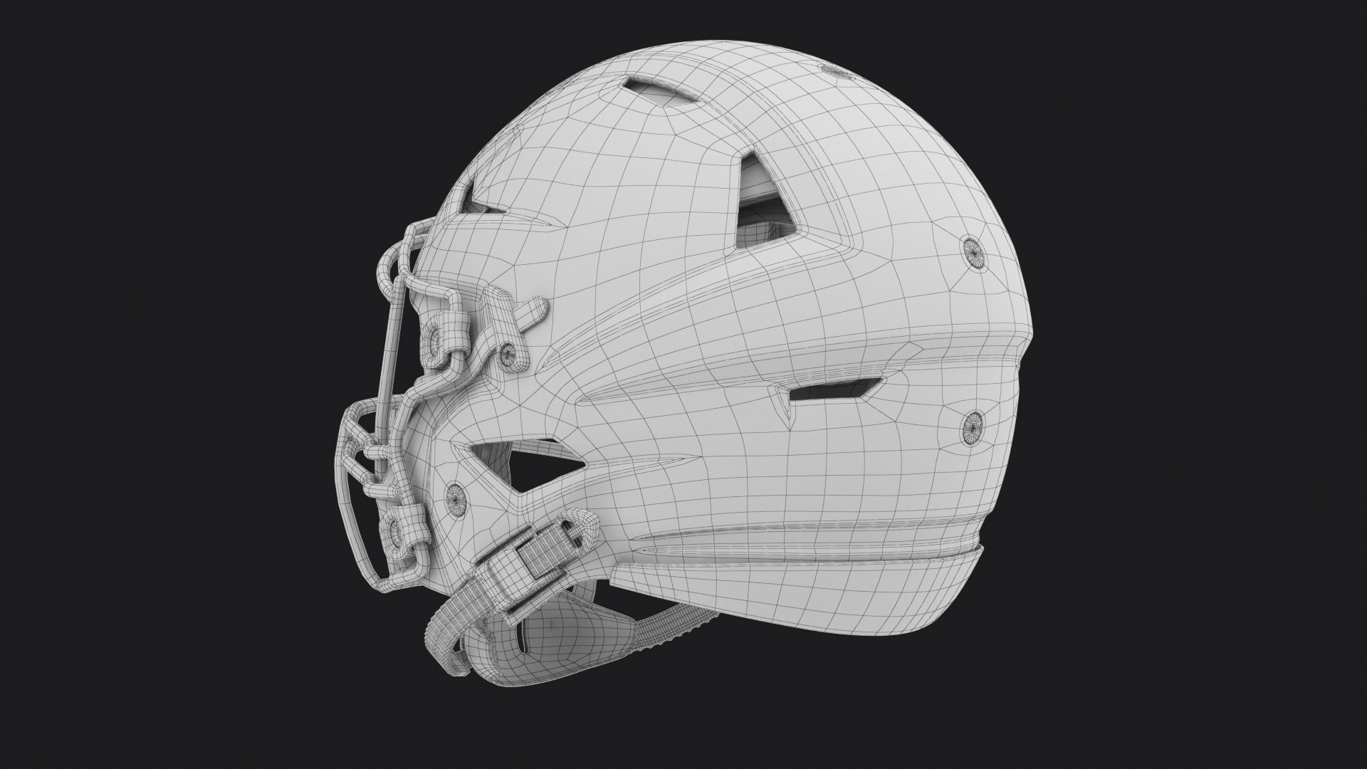 Football Helmet Riddell 2 Model - TurboSquid 1954478